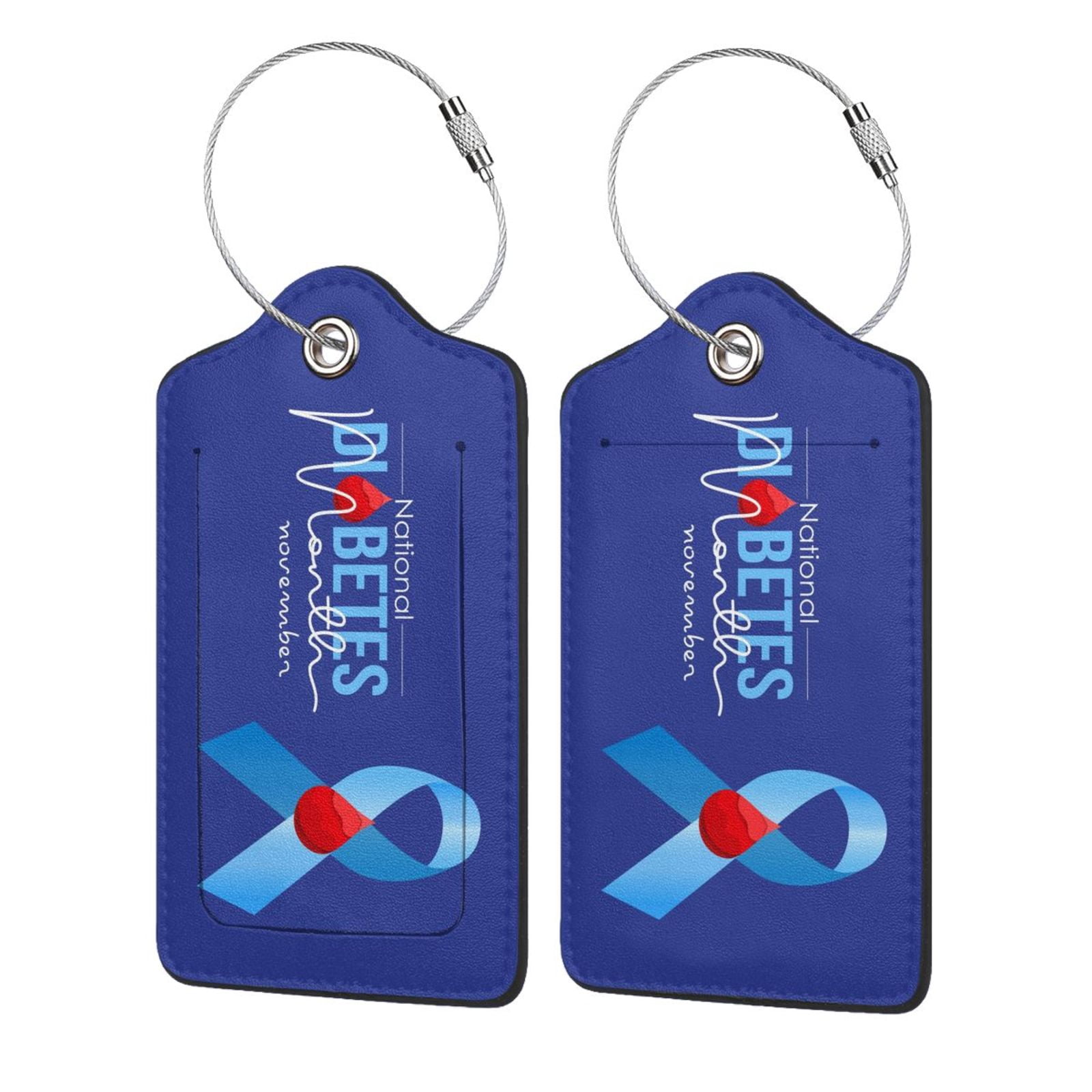In November Diabetes Awareness Month Luggage Tags for Suitcase Tags ...