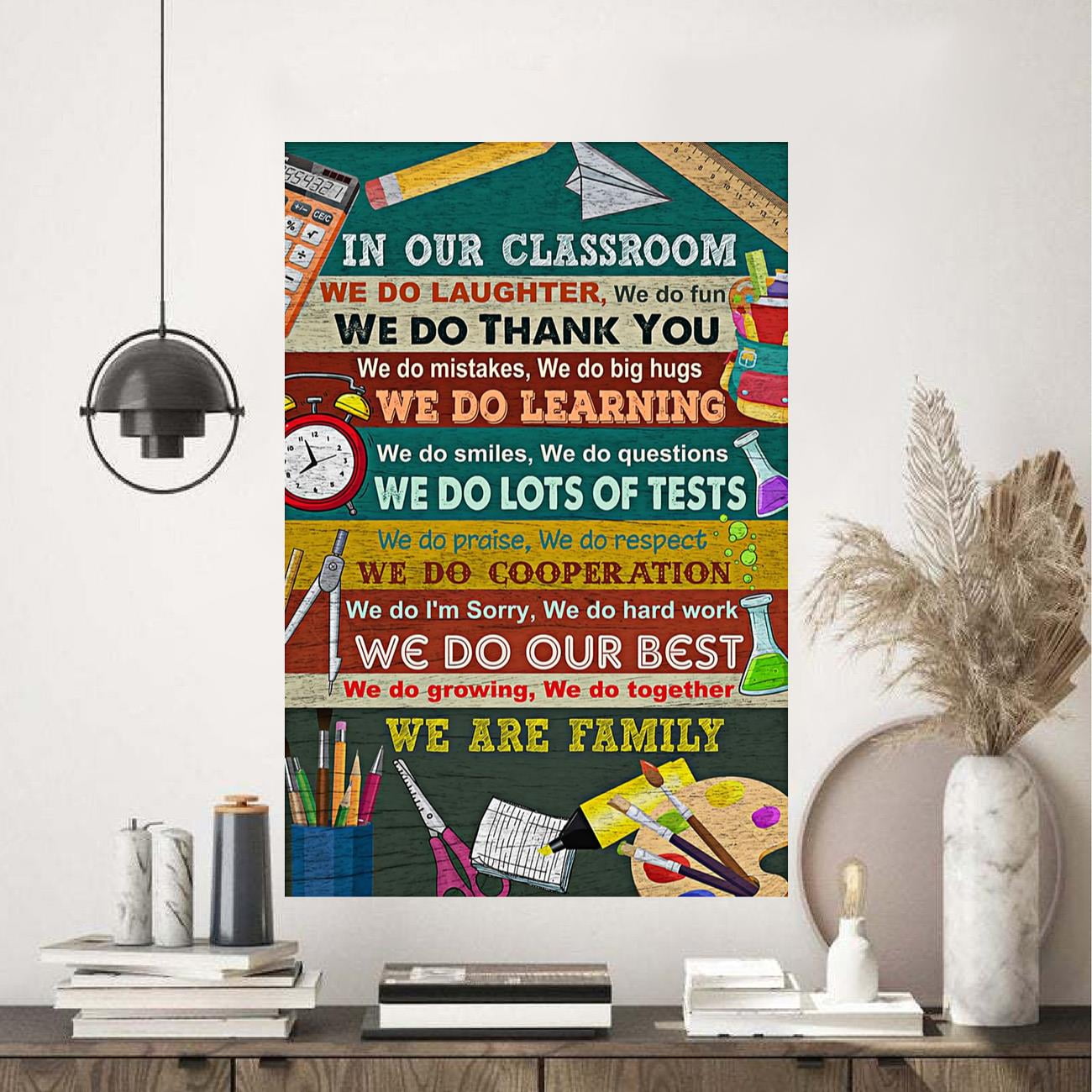 In Our Classroom We Are Family Poster 24 x 36 Inch Poster - Walmart.com