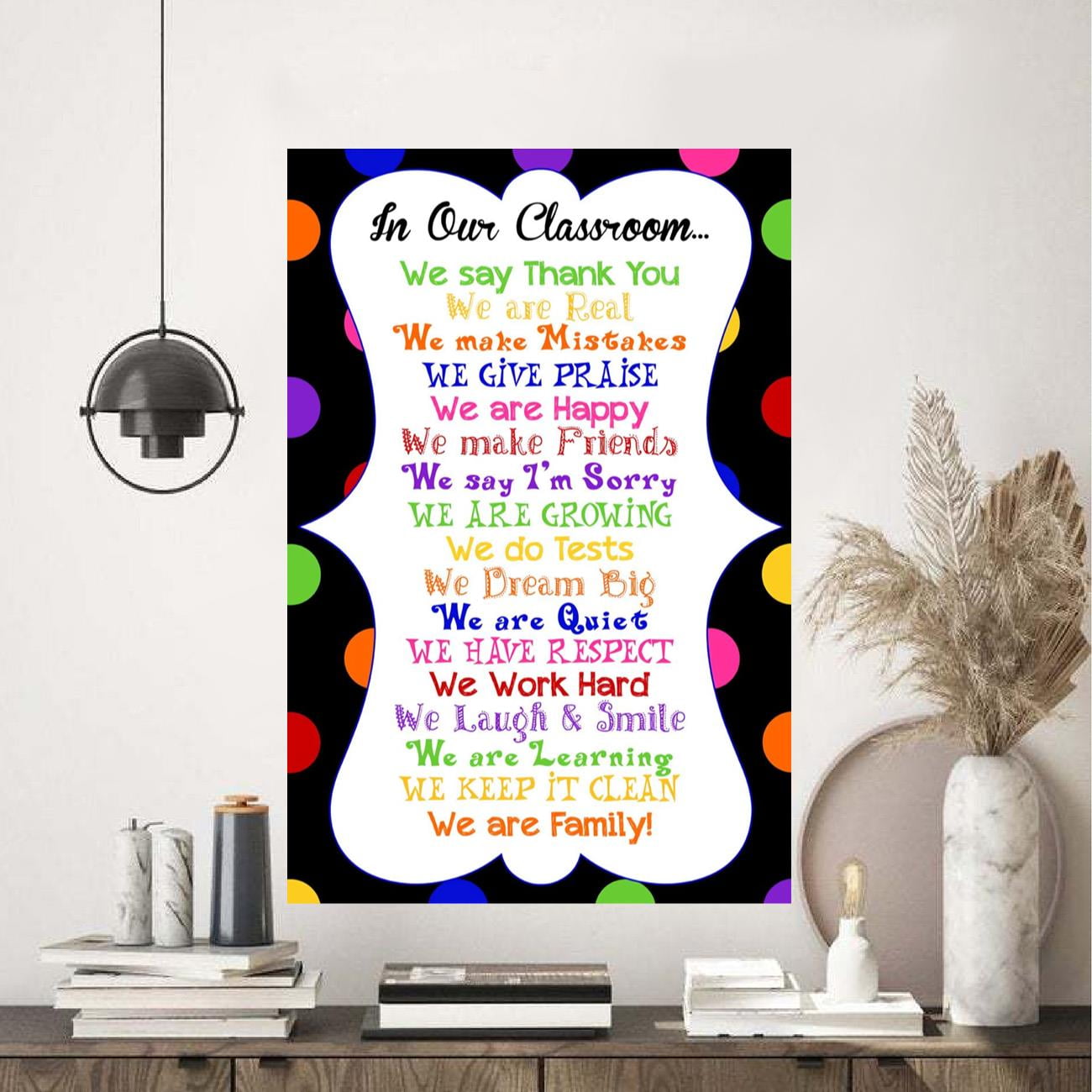 In Our Classroom We Say Thank You Poster 24 x 36 Inch Poster - Walmart.com