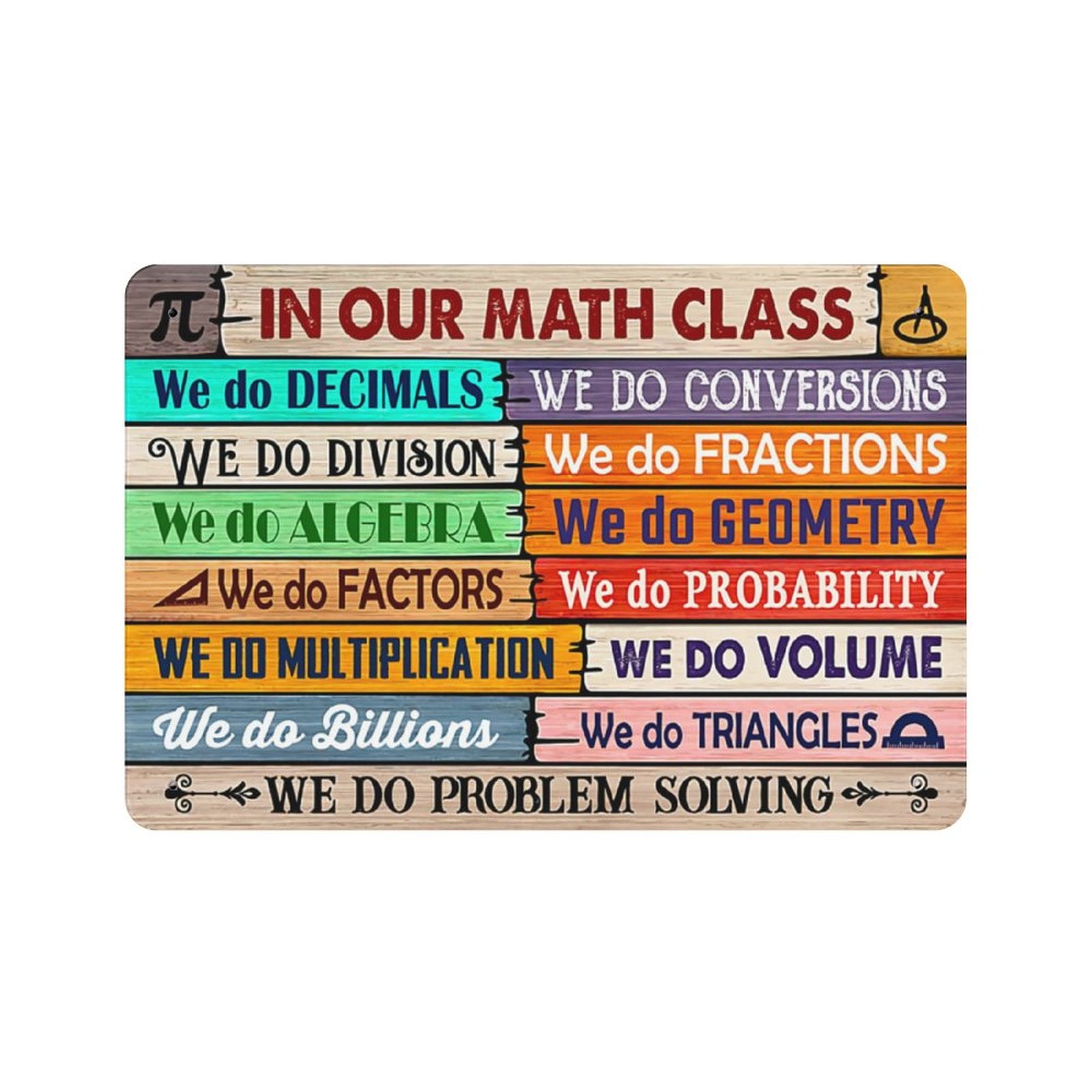 In Our Math Class tin sign, Back to School Gift,Math Teacher Decor ...