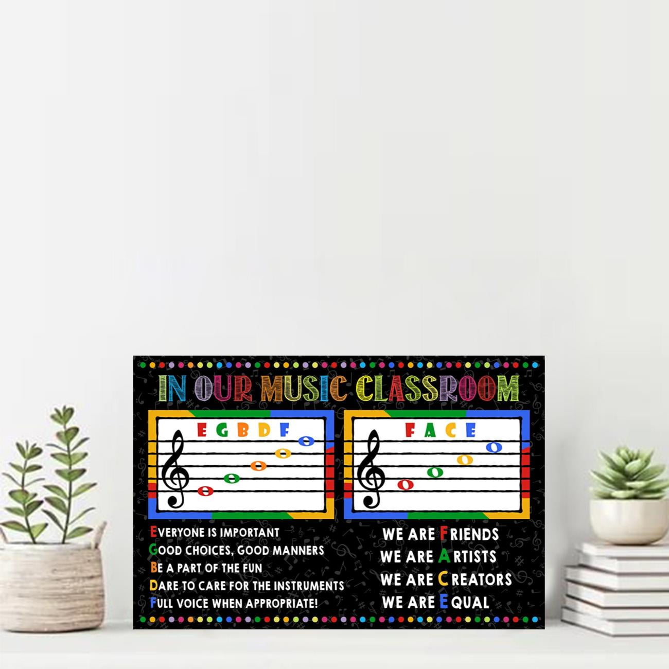 In Our Music Classroom Horizontal Poster 24 x 36 Inch Poster - Walmart.com