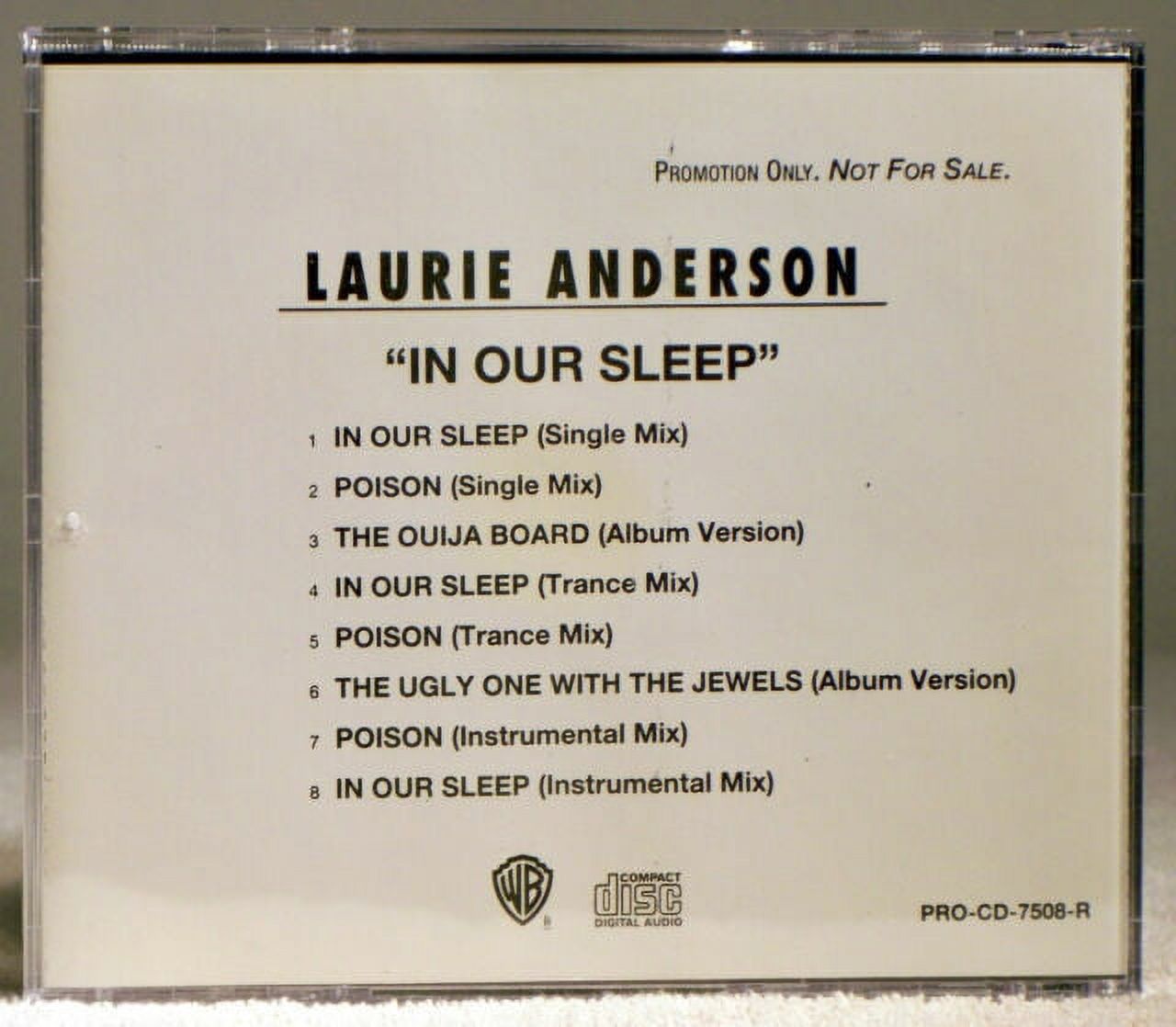 Pre-Owned In Our Sleep [Maxi Single] by Laurie Anderson (Performance ...