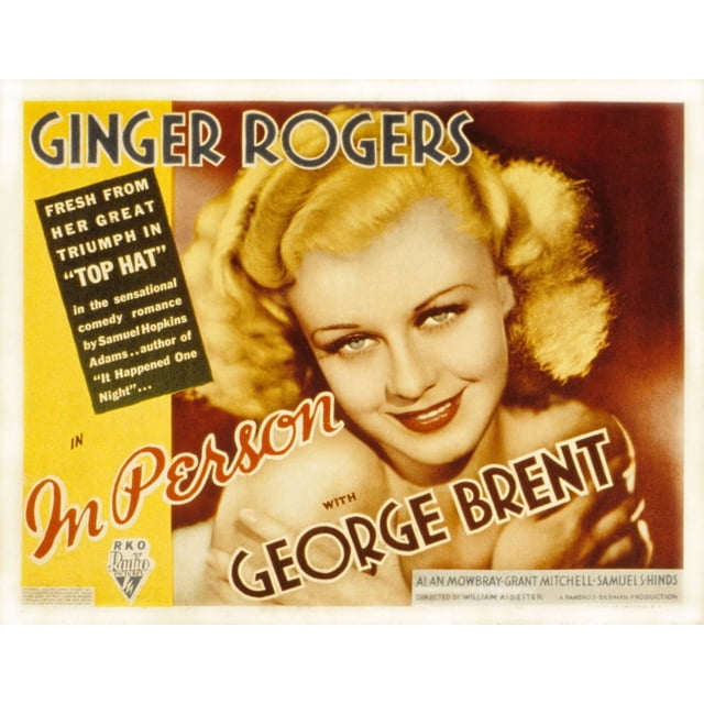 In Person Ginger Rogers 1935 Movie Poster Masterprint (28 x 22 ...