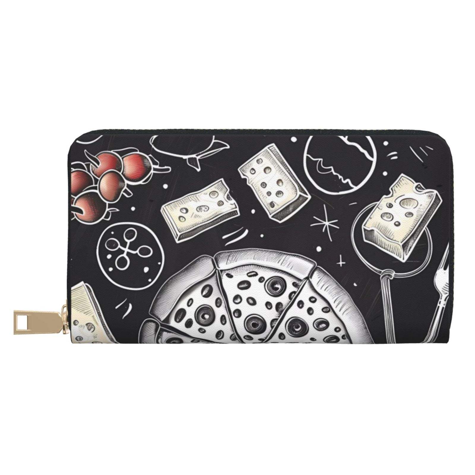 In Pizza We Crust Art Wallet Women, Leather Bifold Multi Card Wallet ...