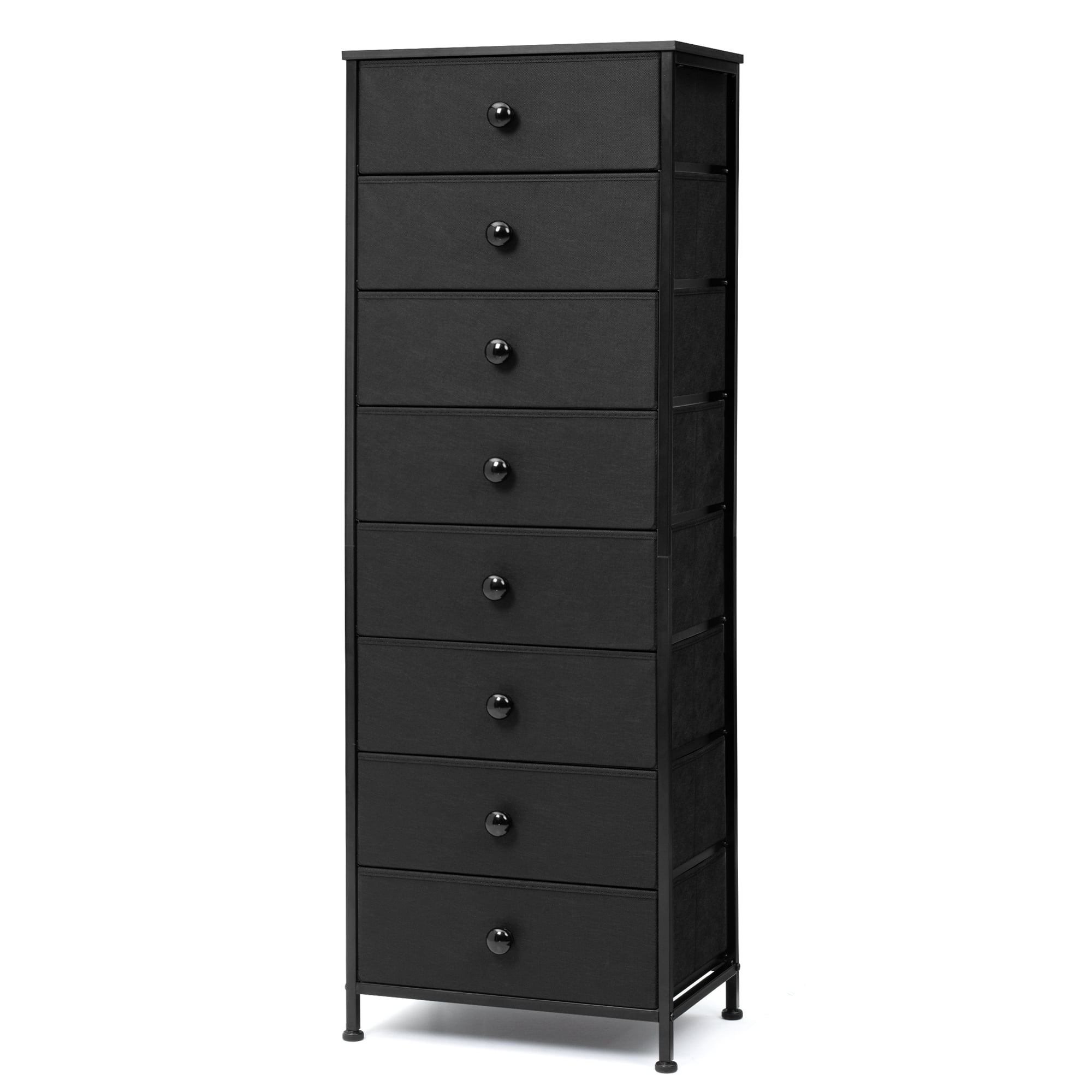 Pellebant 8-Drawer Dresser Chest Vertical Tower, Black - Walmart ...
