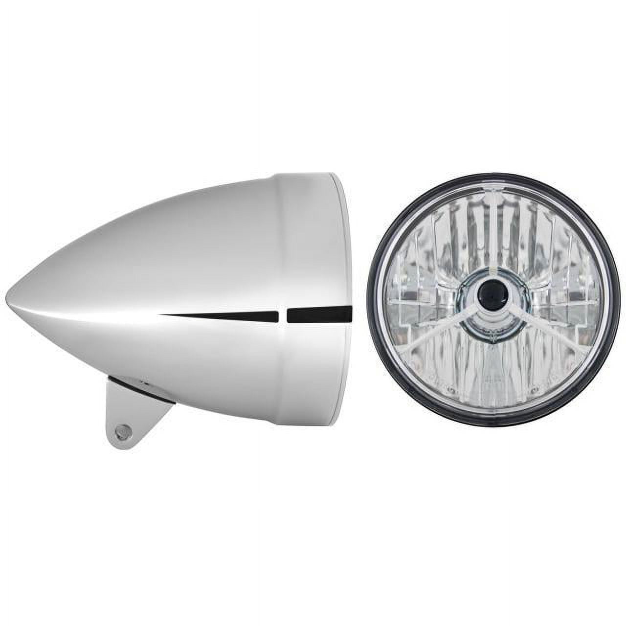 In Pro Car Wear 5.75 in. Smooth Headlight Bucket - Chrome with T50304 ...