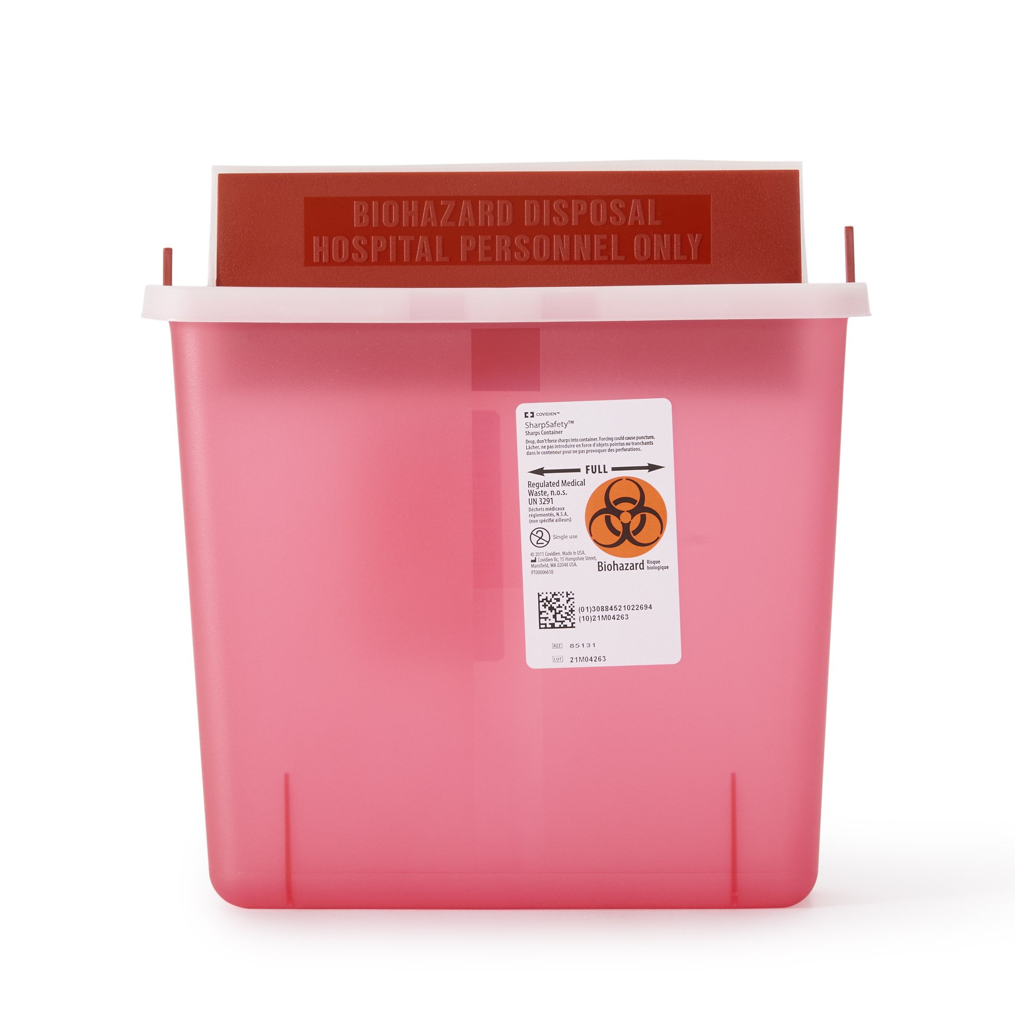 In-Room Sharps Container 1.25 gal. Horizontal Entry Case of 20 ...