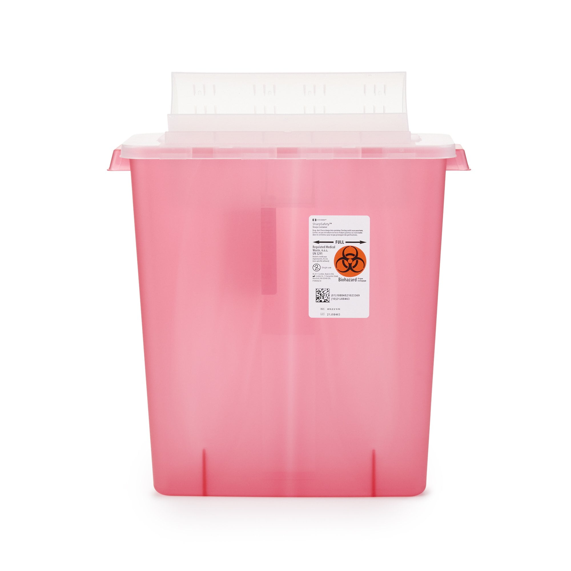 SharpSafety 3 gal. In-Room Medical Disposal Container for Large Needles ...