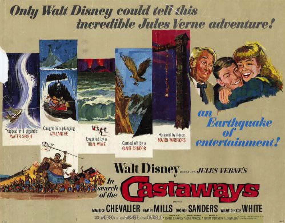 In Search of the Castaways - movie POSTER (Style B) (11" x 14") (1962 ...