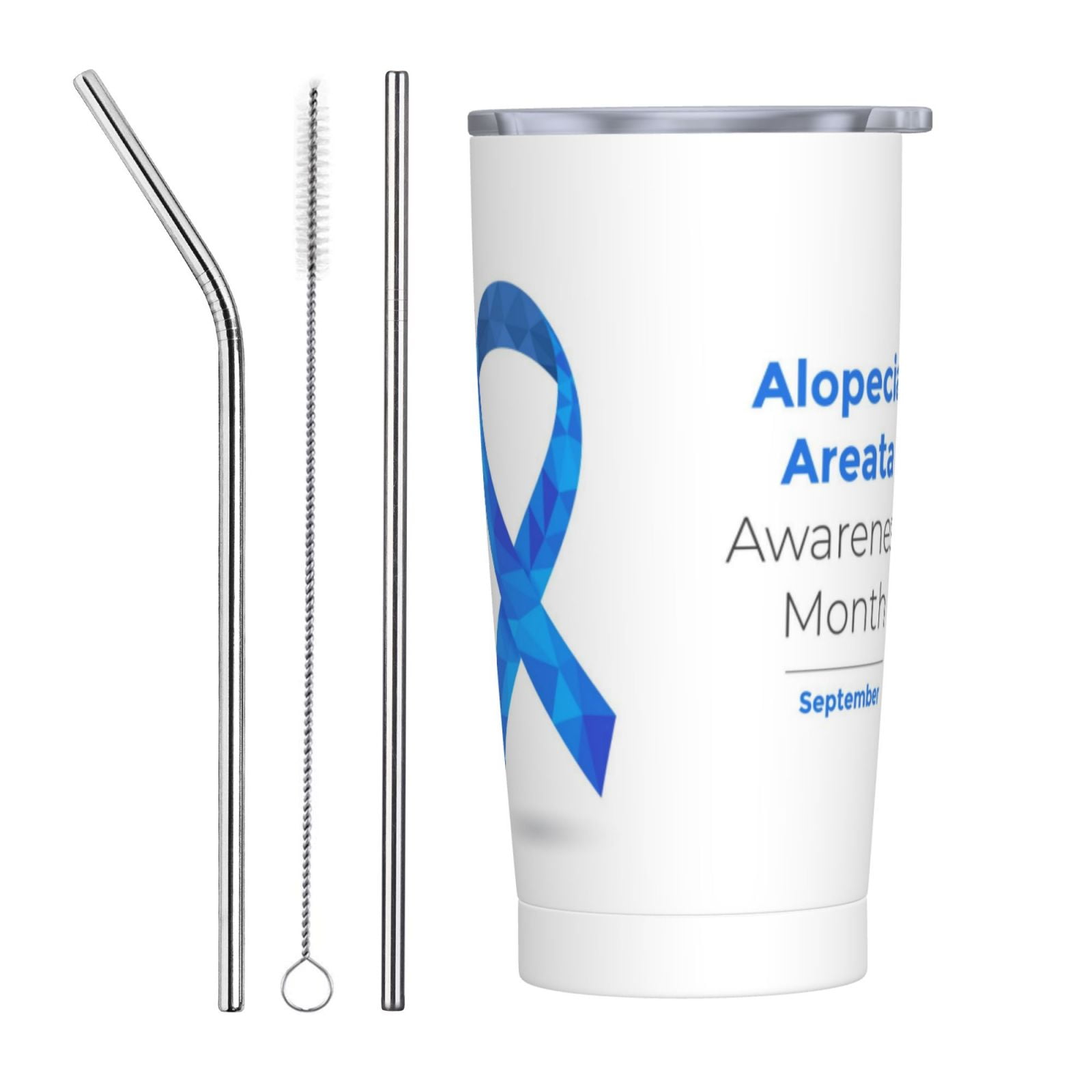 In September We Wear Blue Alopecia Areata Awareness Month 20oz ...