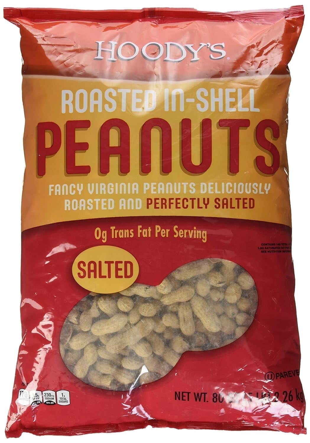 HZY Salted In-Shell Classic Roast Peanuts 5 Pounds R O A S T E D Salt ...