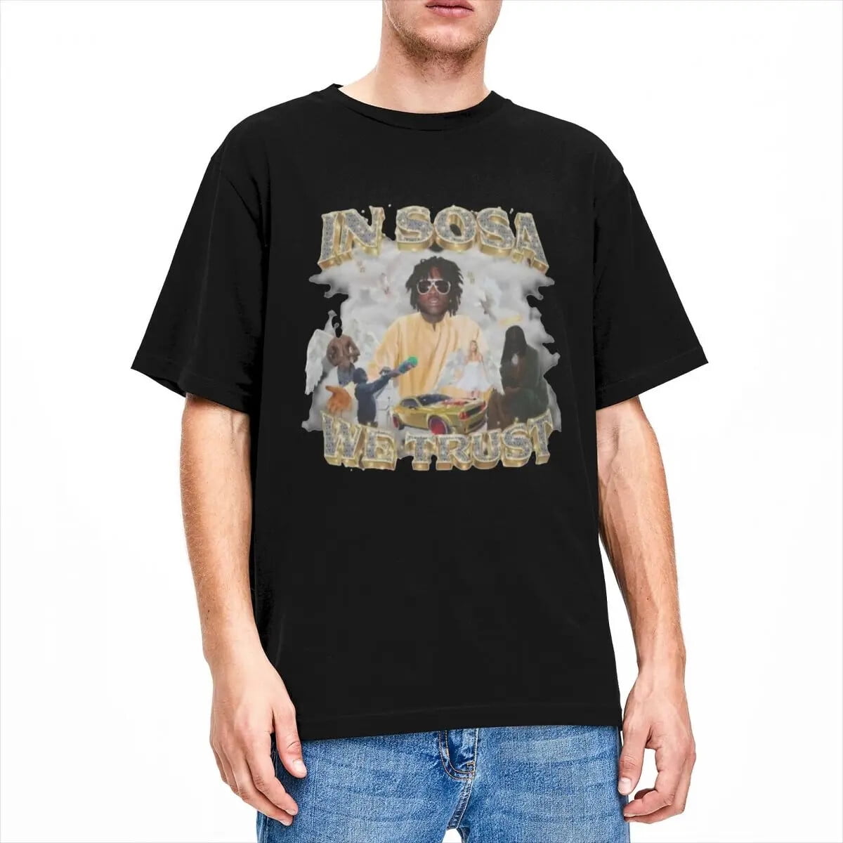 In Sosa We Trust Chief Keef Merch T-Shirt for Men Women Bootleg Vintage ...