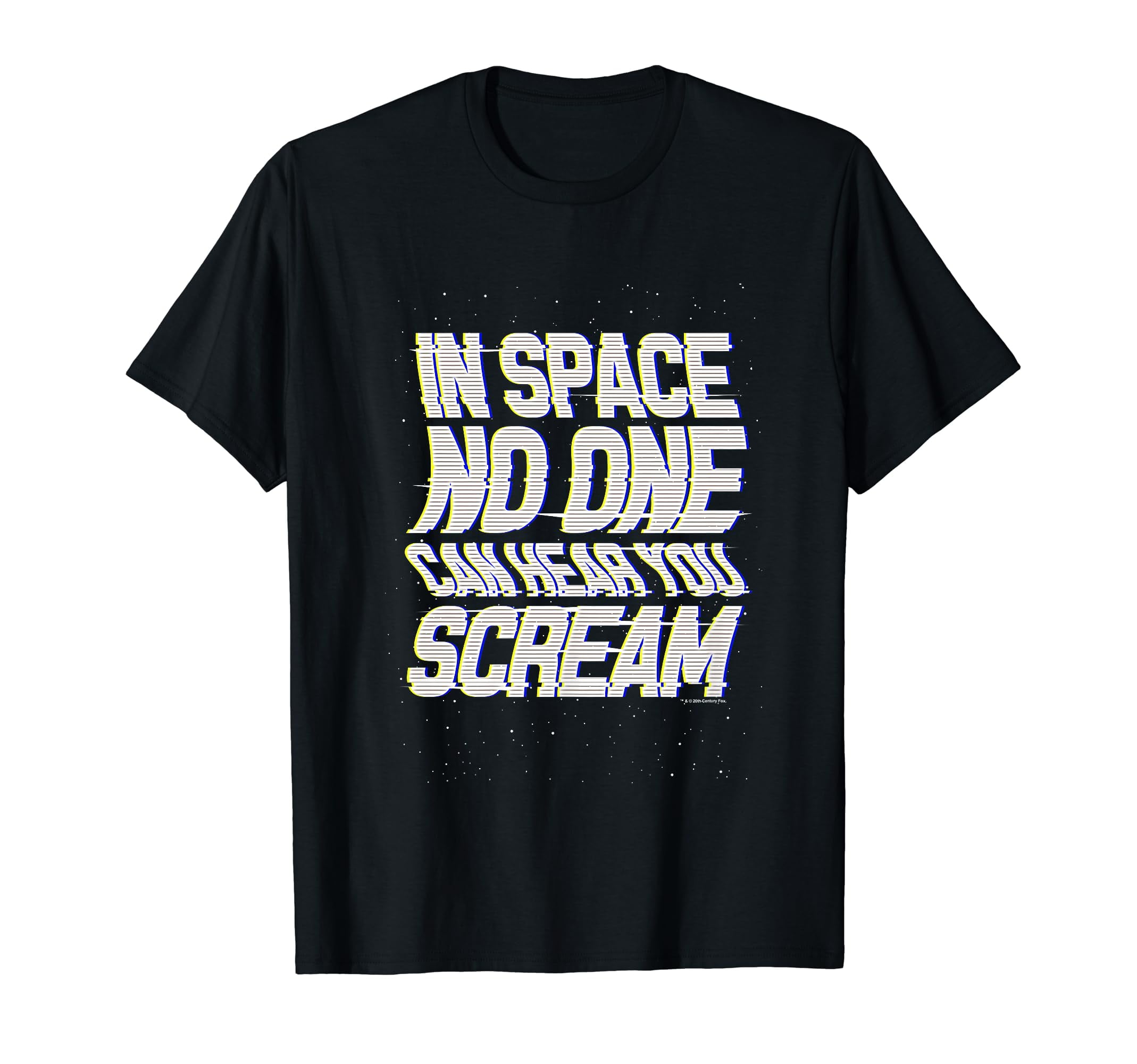 In Space No One Can Hear You Scream Chest Text Logo T-Shirt - Walmart.com