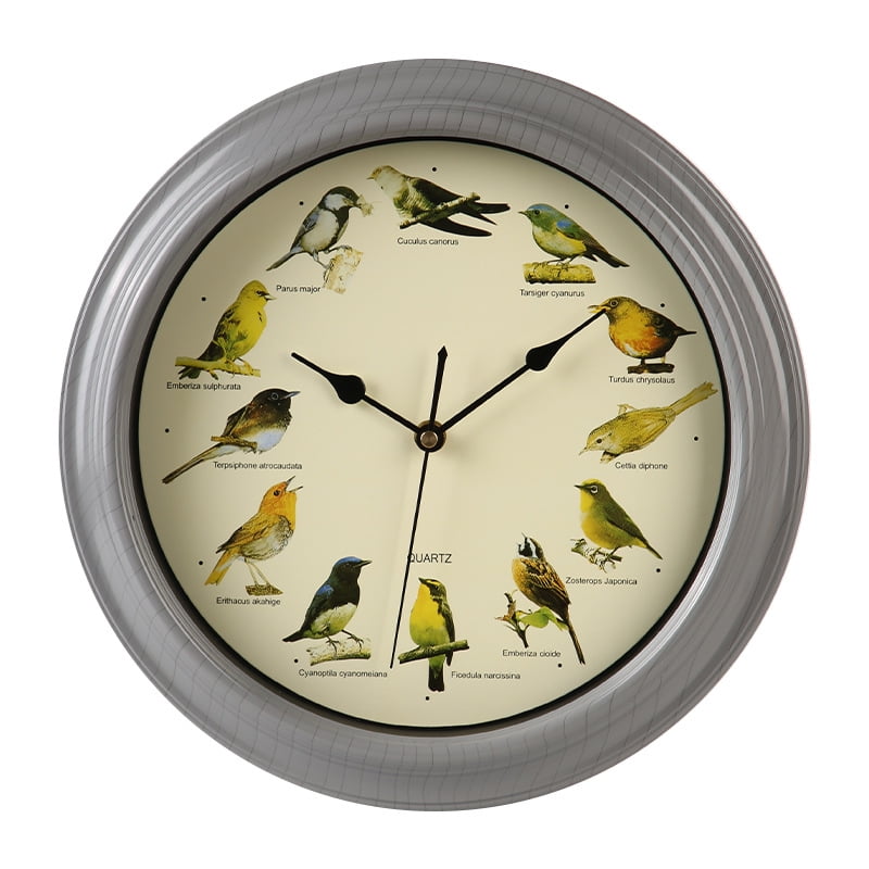 In Stock Hot Sale Cuckoo 10/13 Inch round Wall Clock on Time Bird Call ...
