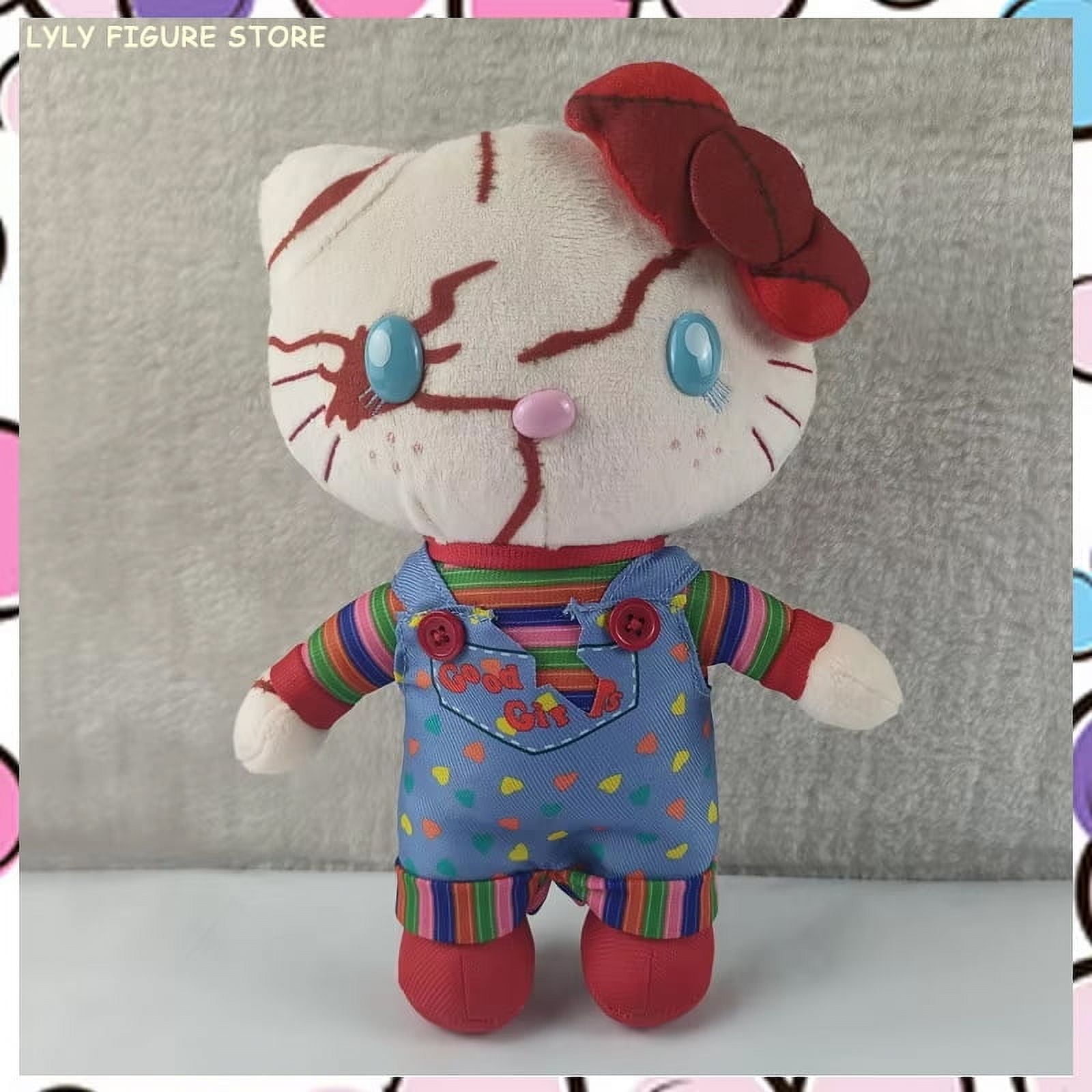 In Stock New Chucky Tiffany Valentine Plush Toy Stuffed Doll Kt Hello Kitty Plushie 23cm Kawaii ...