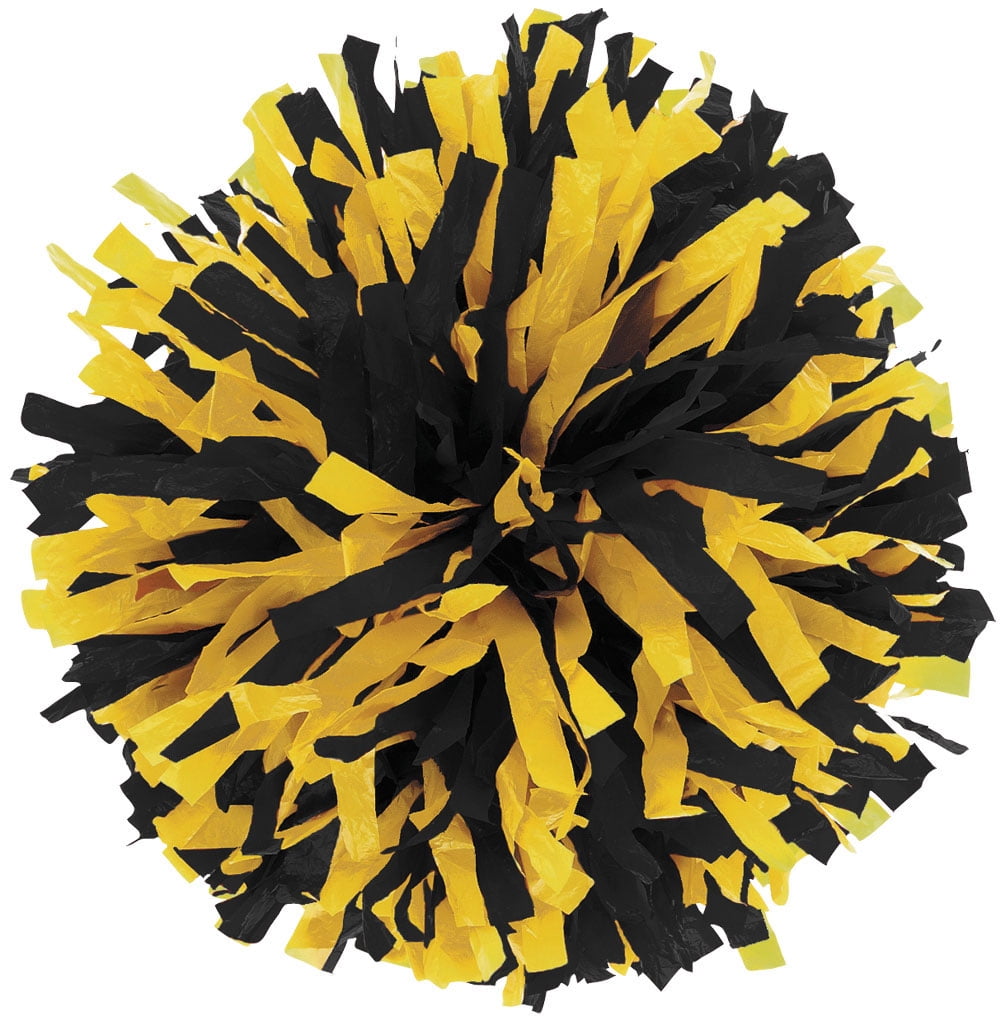 Chassé Youth Cheerleader Black Gold Pom - In-Stock, 800 Streamers ...