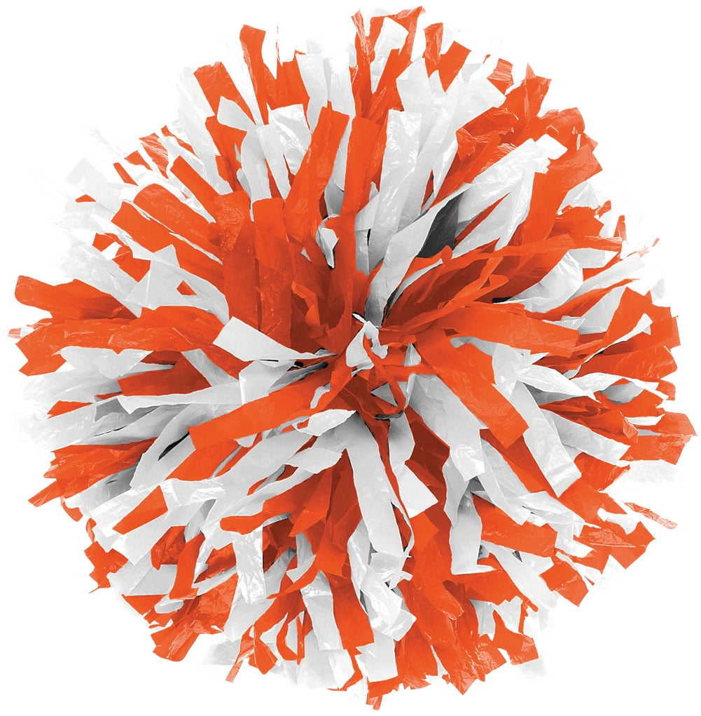 In-Stock Youth Cheerleading Pom Orange/Wht - Walmart.com