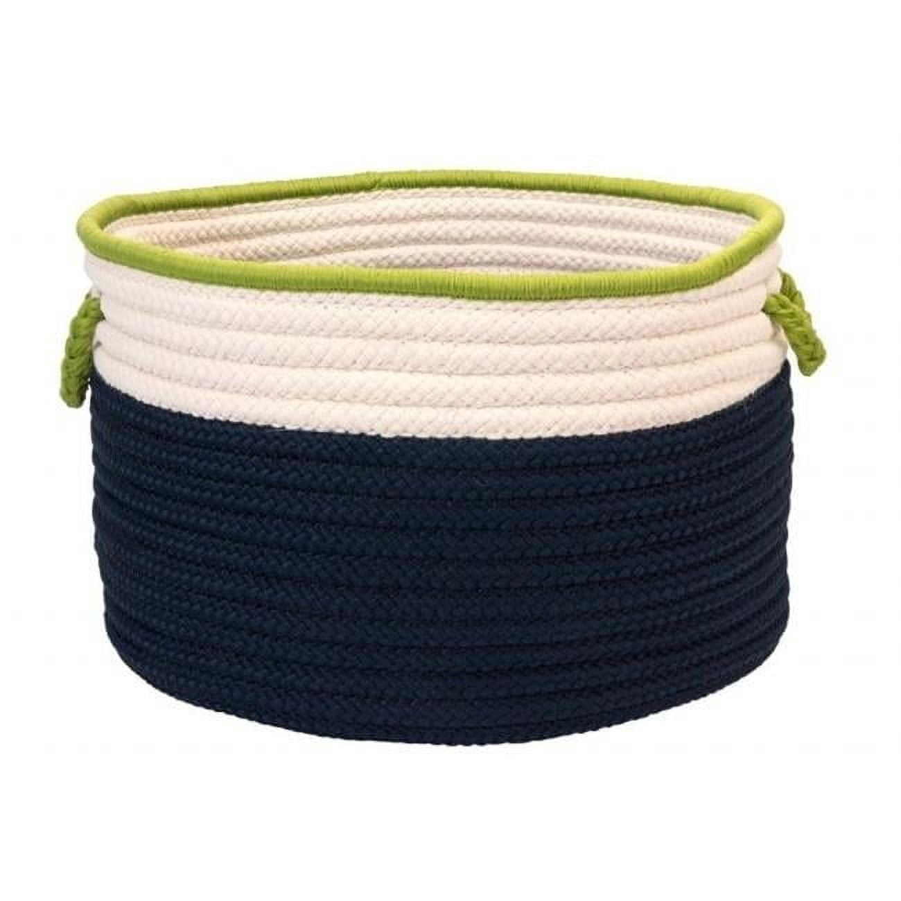 In The Band Storage Bins - Navy/Bright Green 22in.x14in. - Walmart.com
