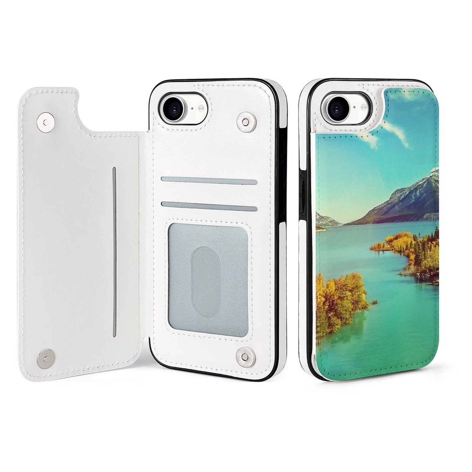In The Canadian Rockies Leather Wallet Case for iPhone 16 Pro Max 16E ...