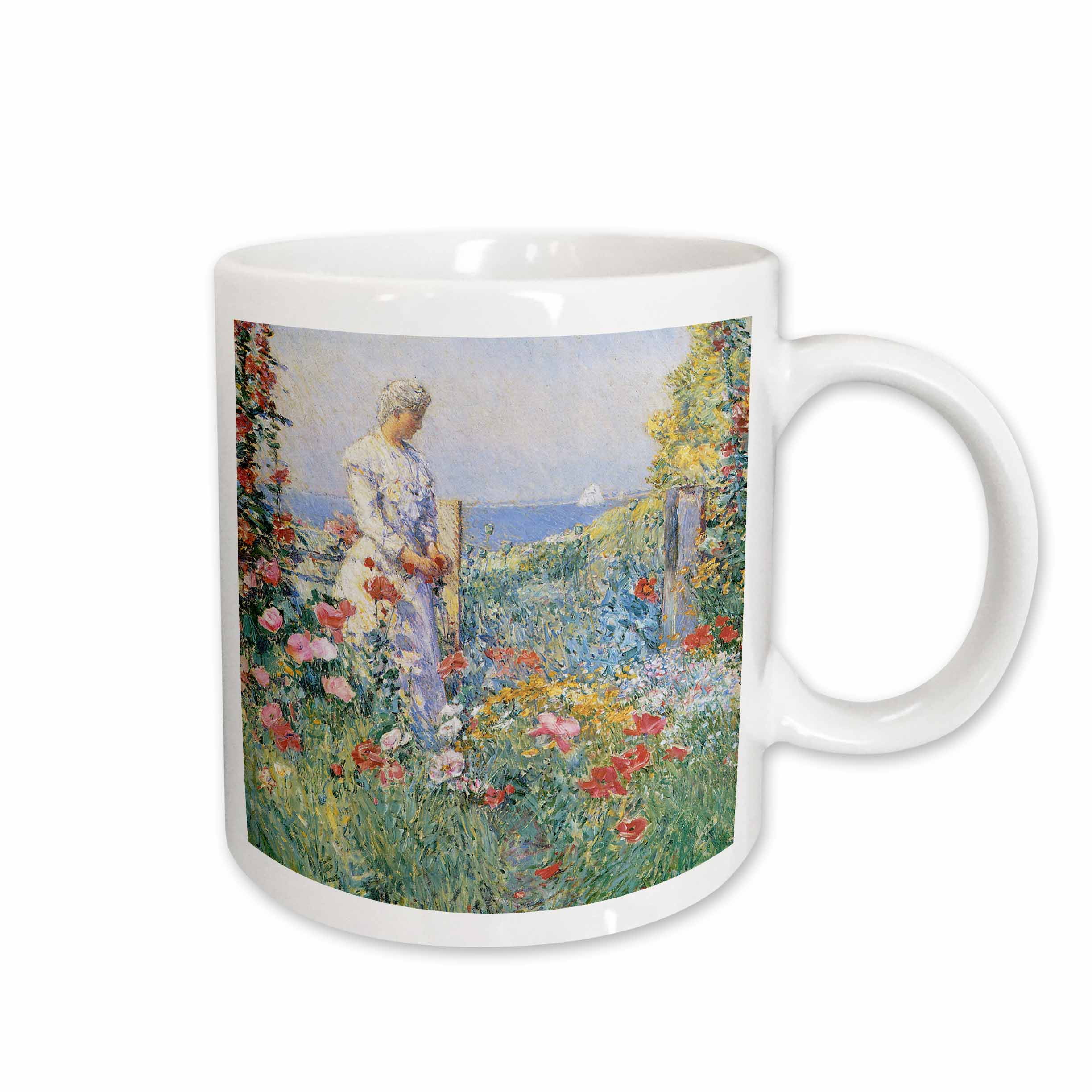 3drose, in the Garden by Frederick Childe Hassam American Artist, 15oz ...