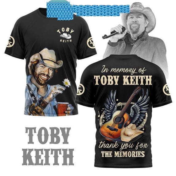 In The Memory Of Toby Keith Thank You For The Memories Hoodie T-Shirt ...