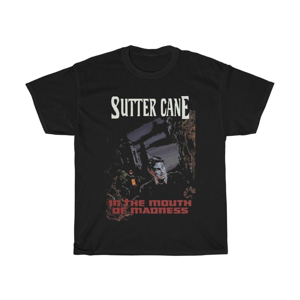 In The Mouth Of Madness, Black T-shirt, Fictional Sutter Cane Horror Novel - Walmart.com