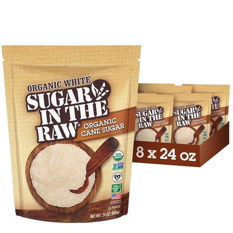 In The Raw Organic White Cane Sugar 24 oz (Pack of 8) - Walmart.com