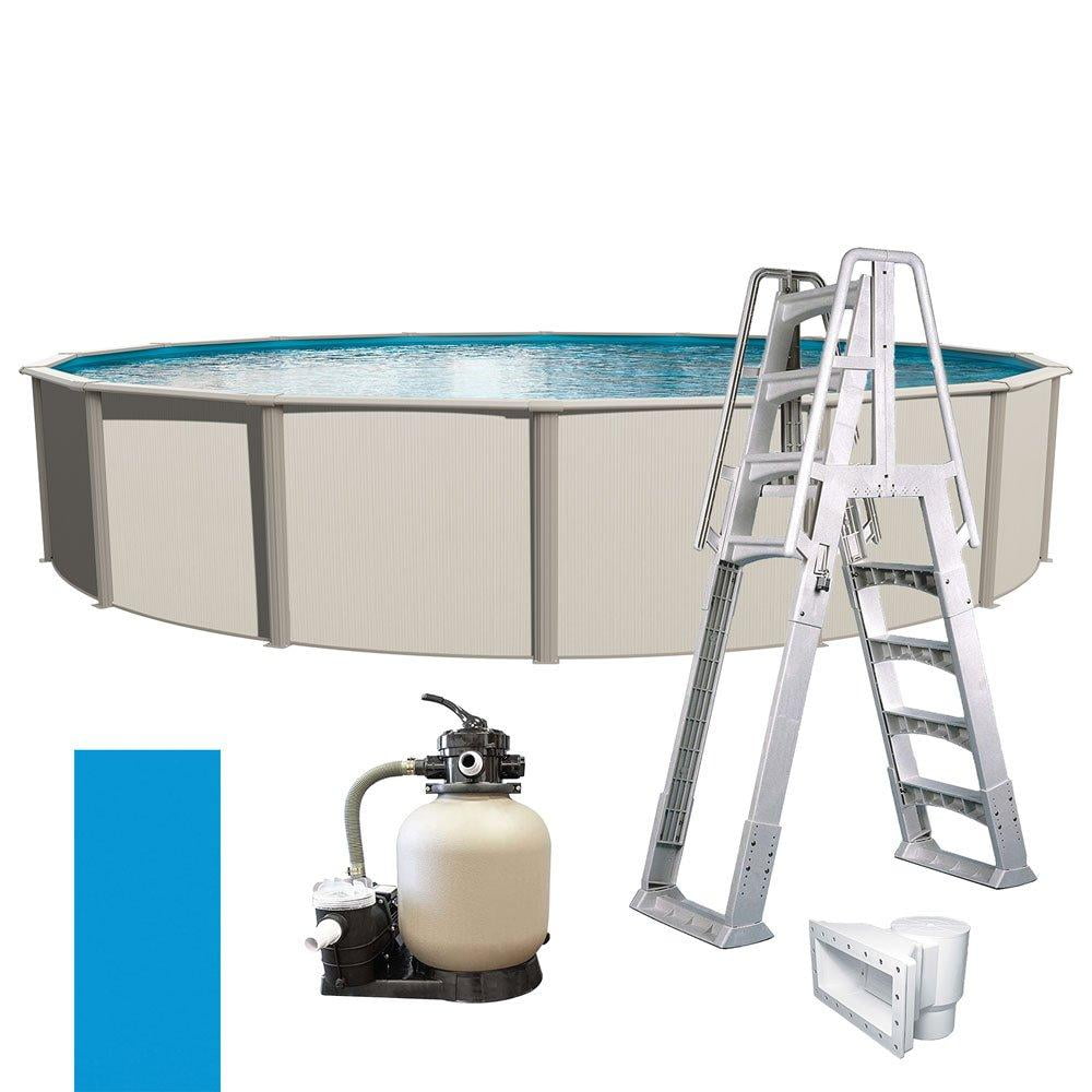 In The Swim 15' Round Above Ground Swimming Pool - Weekender Package ...