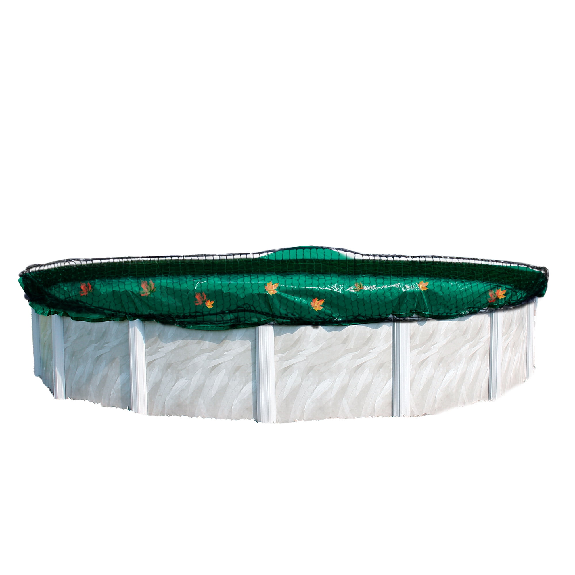 In The Swim 24' Round Leaf Net Cover - Mesh for Inground Pools, Removes ...
