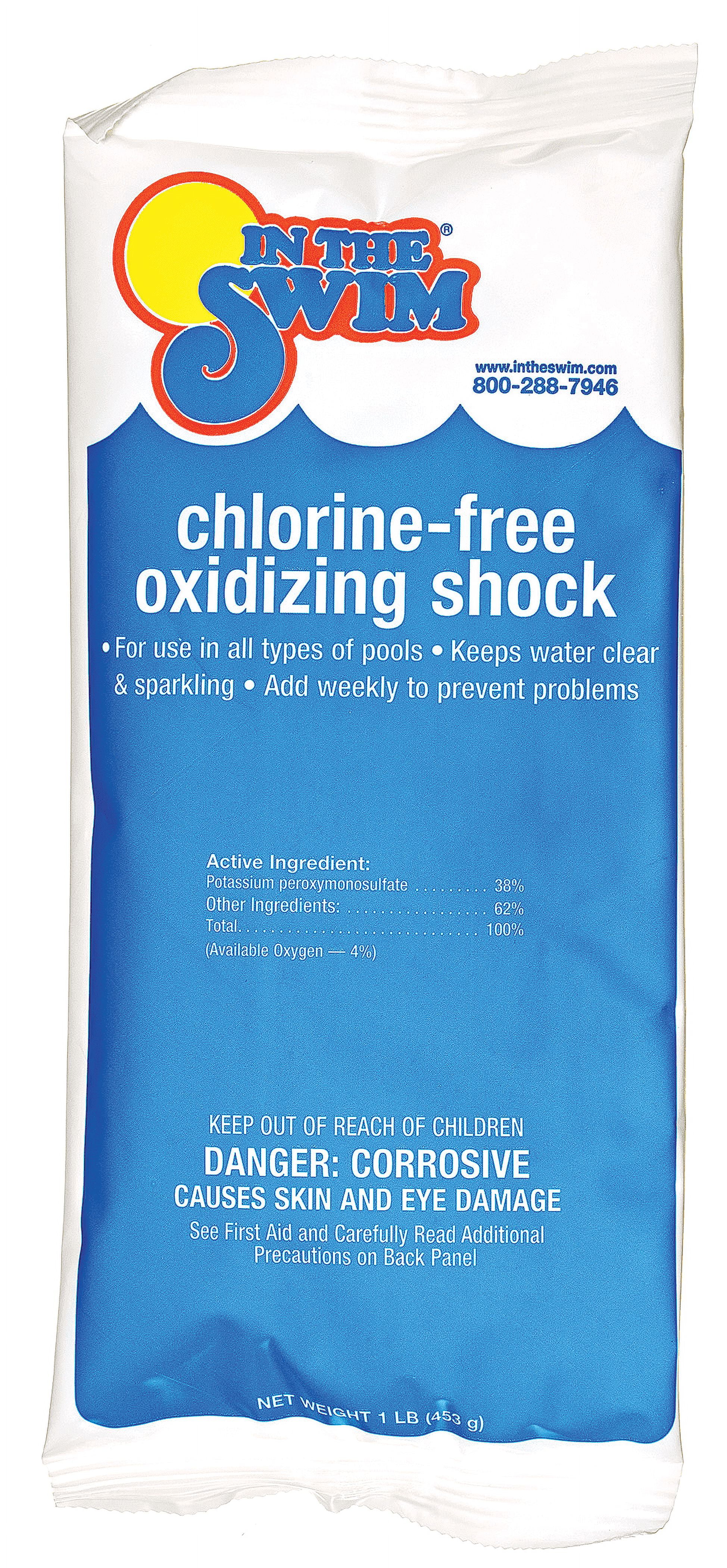 In The Swim Chlorine-Free Pool Shock - Fast-Acting for Swimming Pools ...