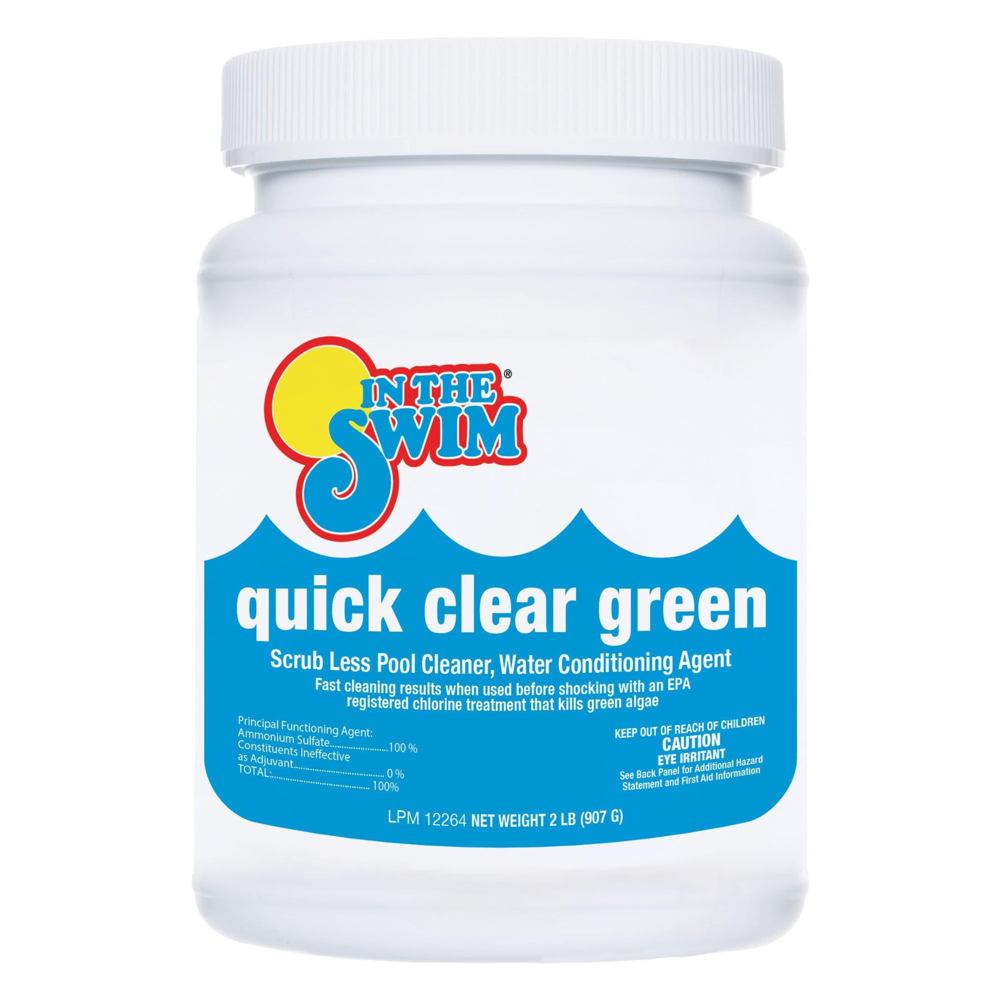 In The Swim Quick Clear Green - Turn Your Pool Water From Green and ...