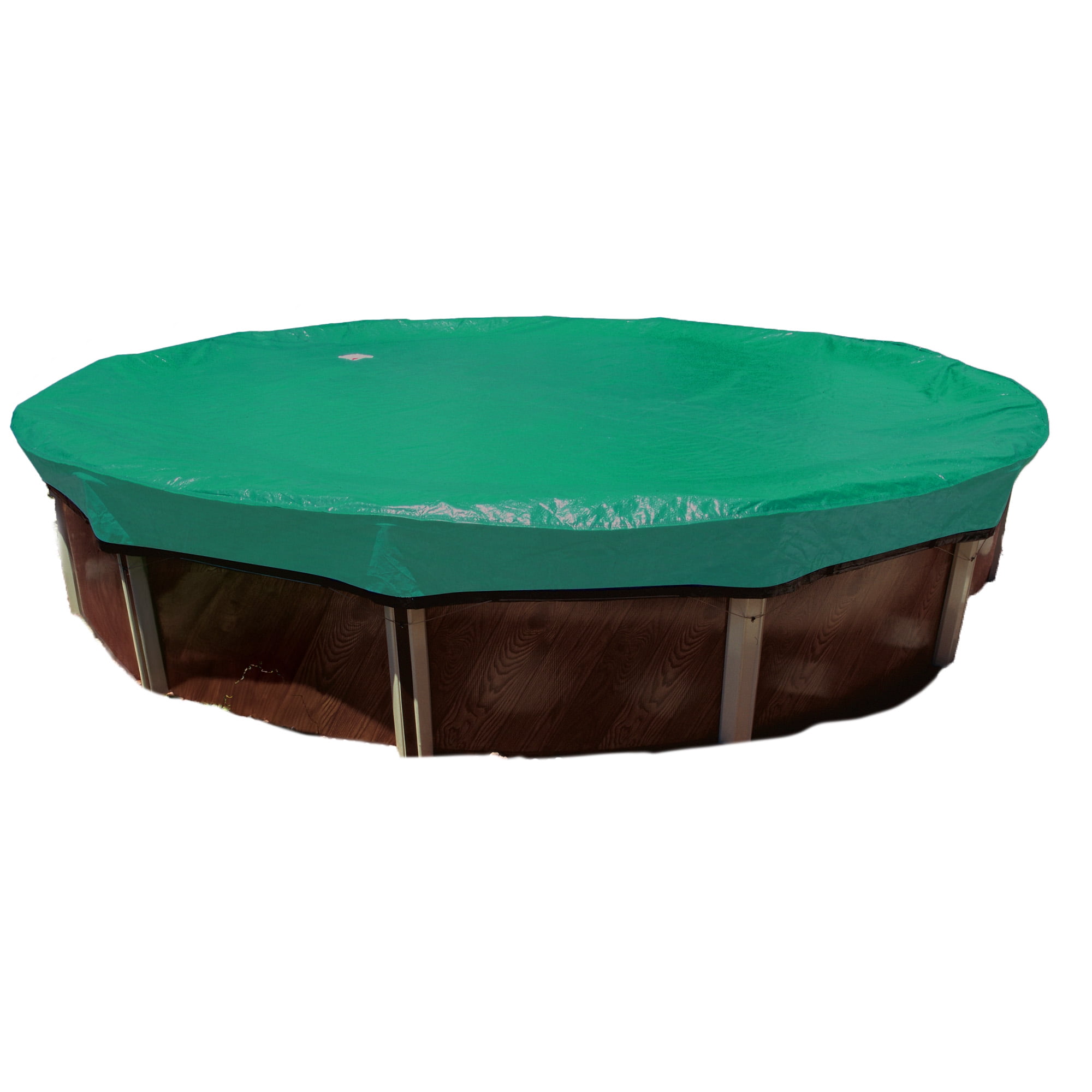 In The Swim Round Winter Covers 30 ft Green Above Ground Winter Cover ...