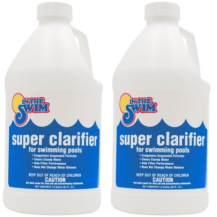 HTH Super Clarifier Swim Care, Shock Treatment for Clearing Cloudy Pool ...