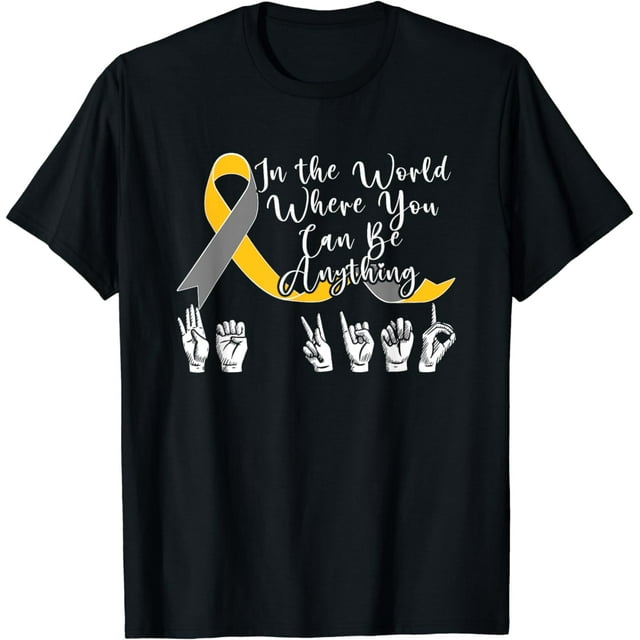 In The World Where You Can Be Anything Be Kind Sign Language T-Shirt ...