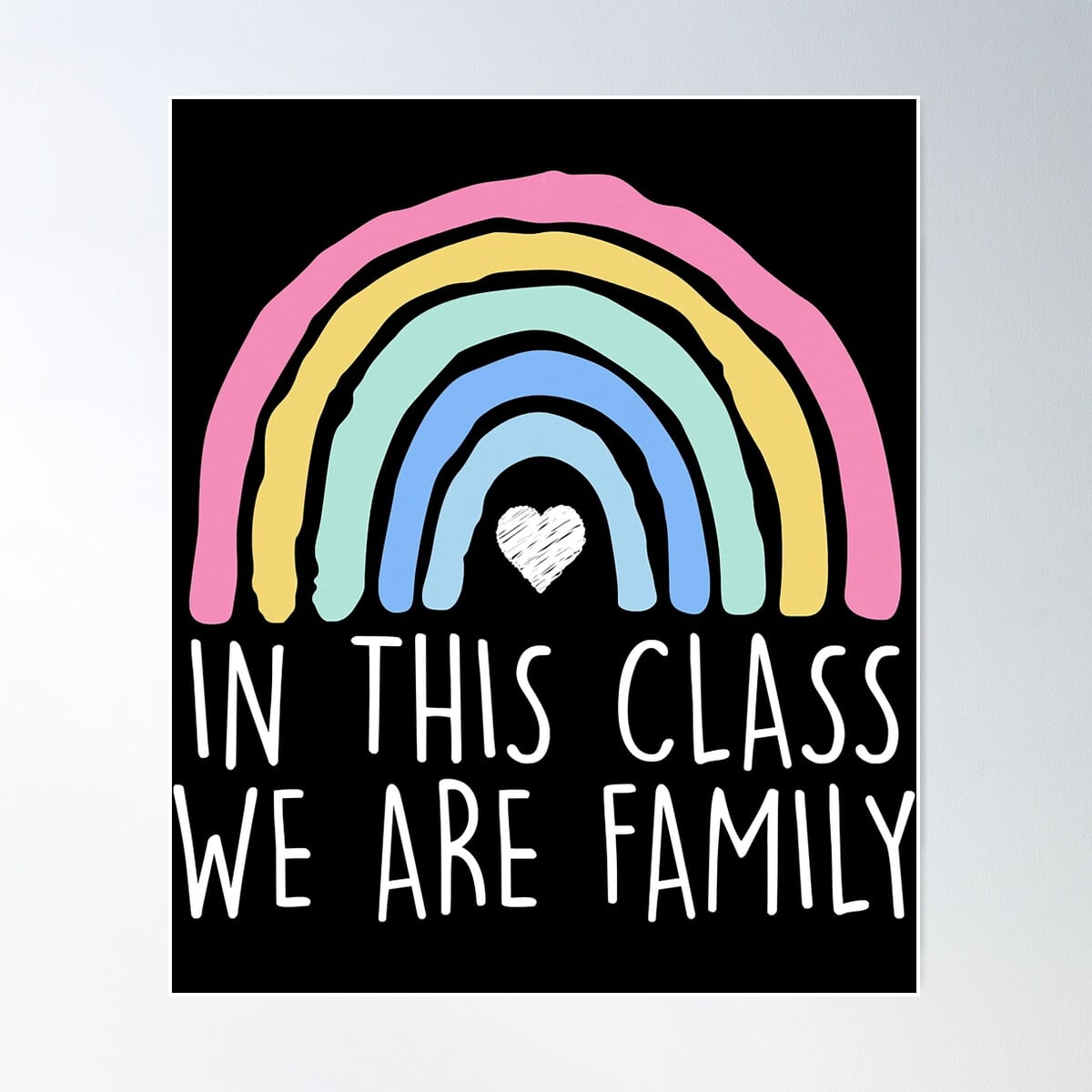 In This Class We Are Family Student Teacher Back To School Poster Wall ...