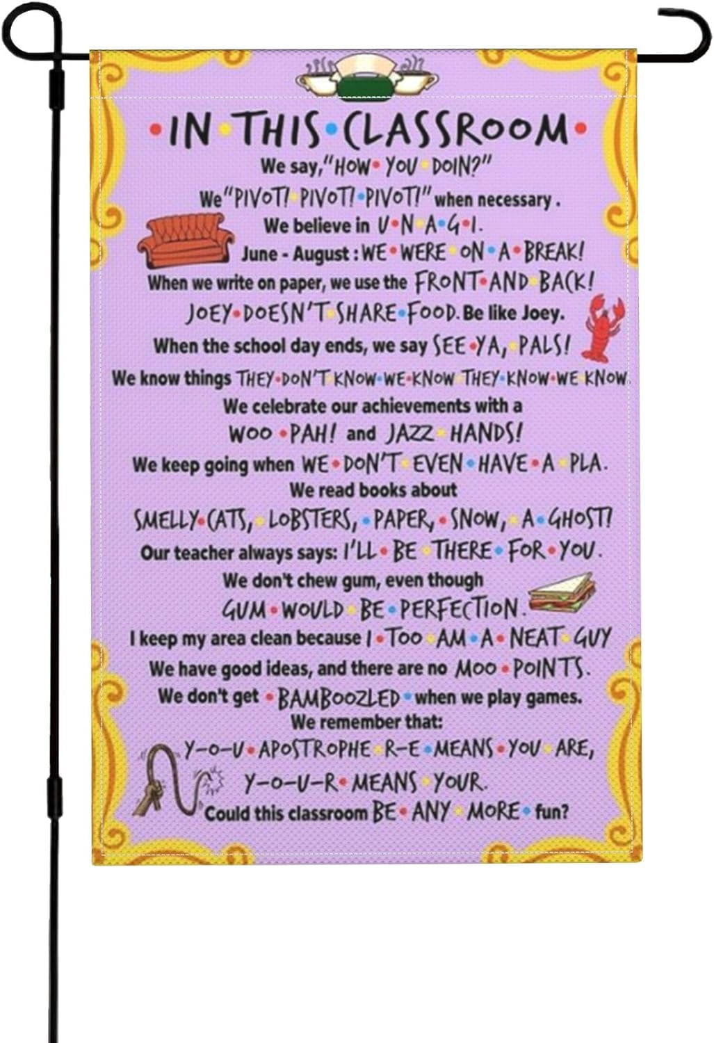 In This Classroom Garden Flag Double Sided Classroom Flag for Outdoor ...