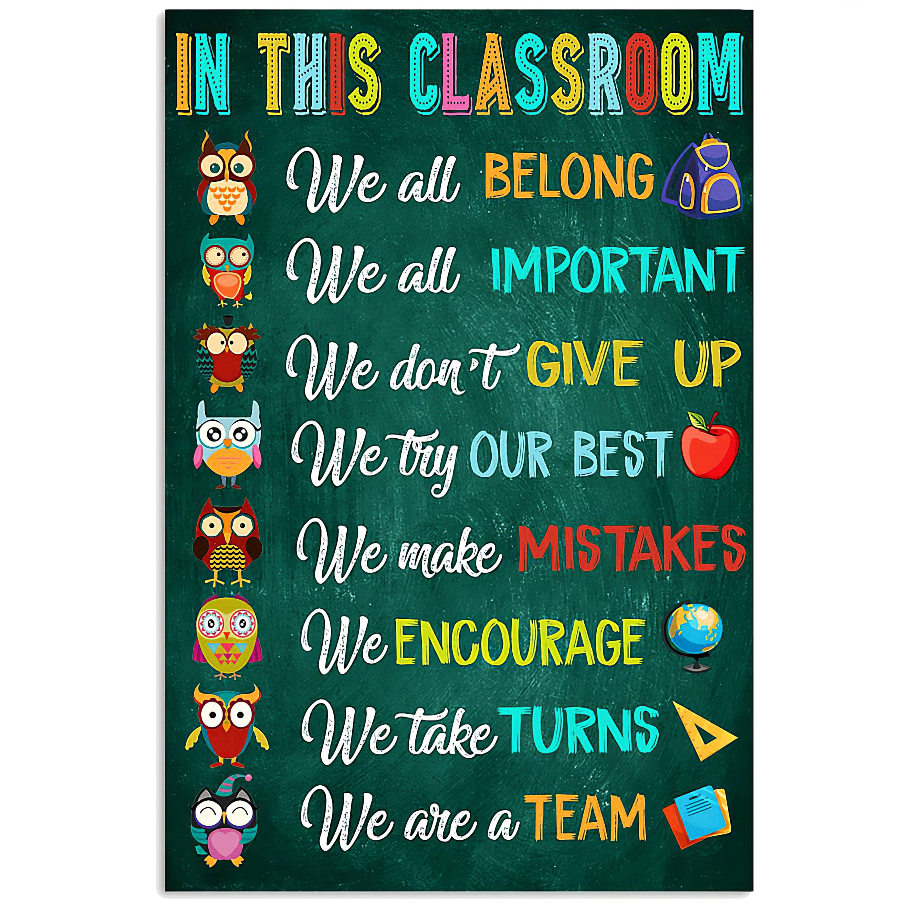 In This Classroom Teacher Vertical Poster, Teacher Poster, Classroom ...