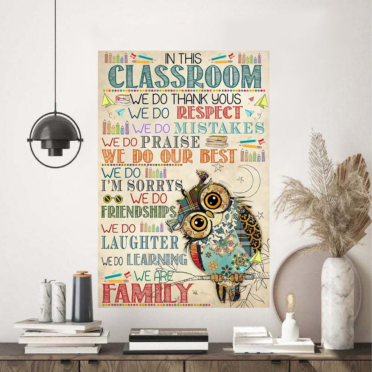 In This Classroom We Are Family Poster 16 x 24 Inch Poster - Walmart.com