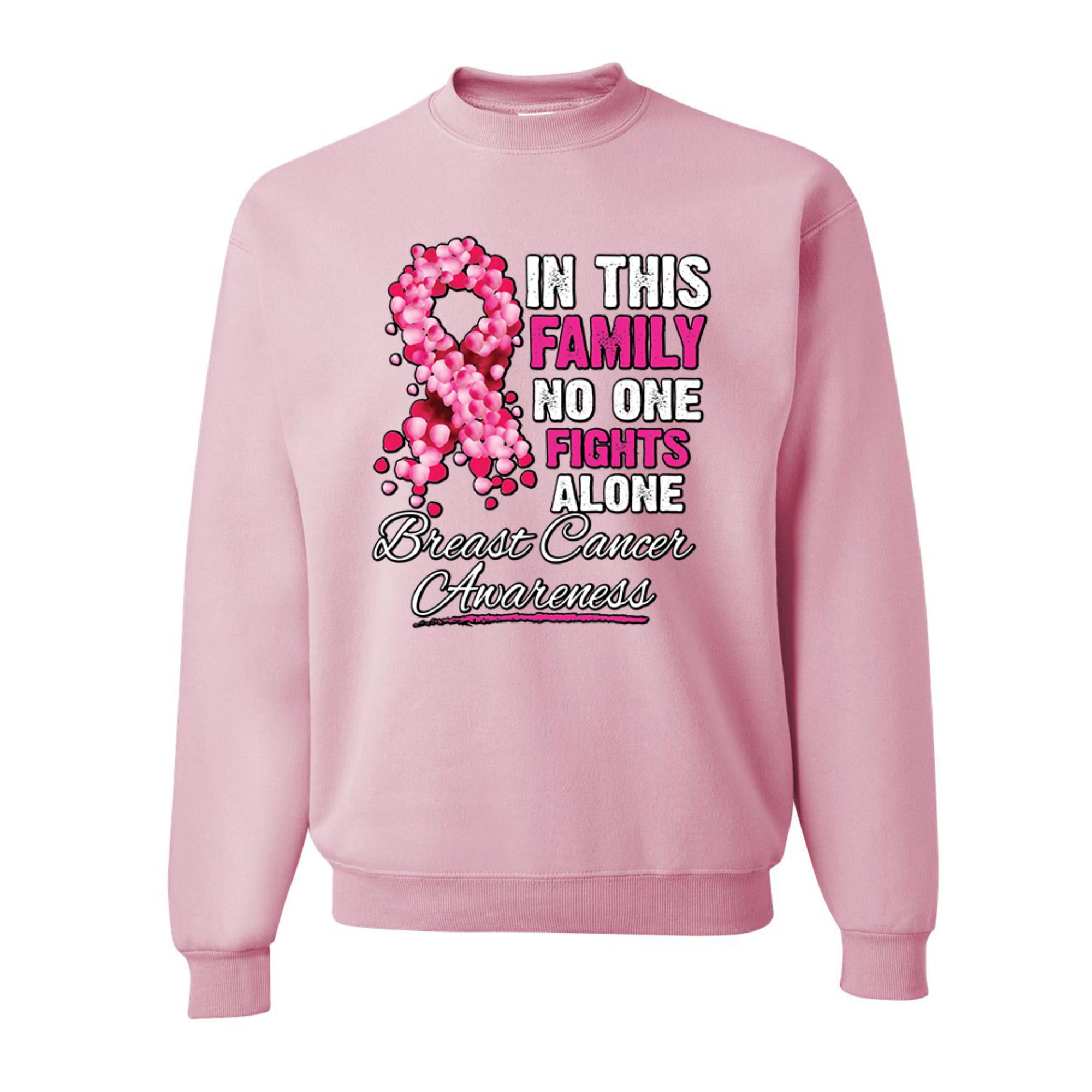 In This Family No One Fights Alone Breast Cancer Awareness Pink Ribbon ...