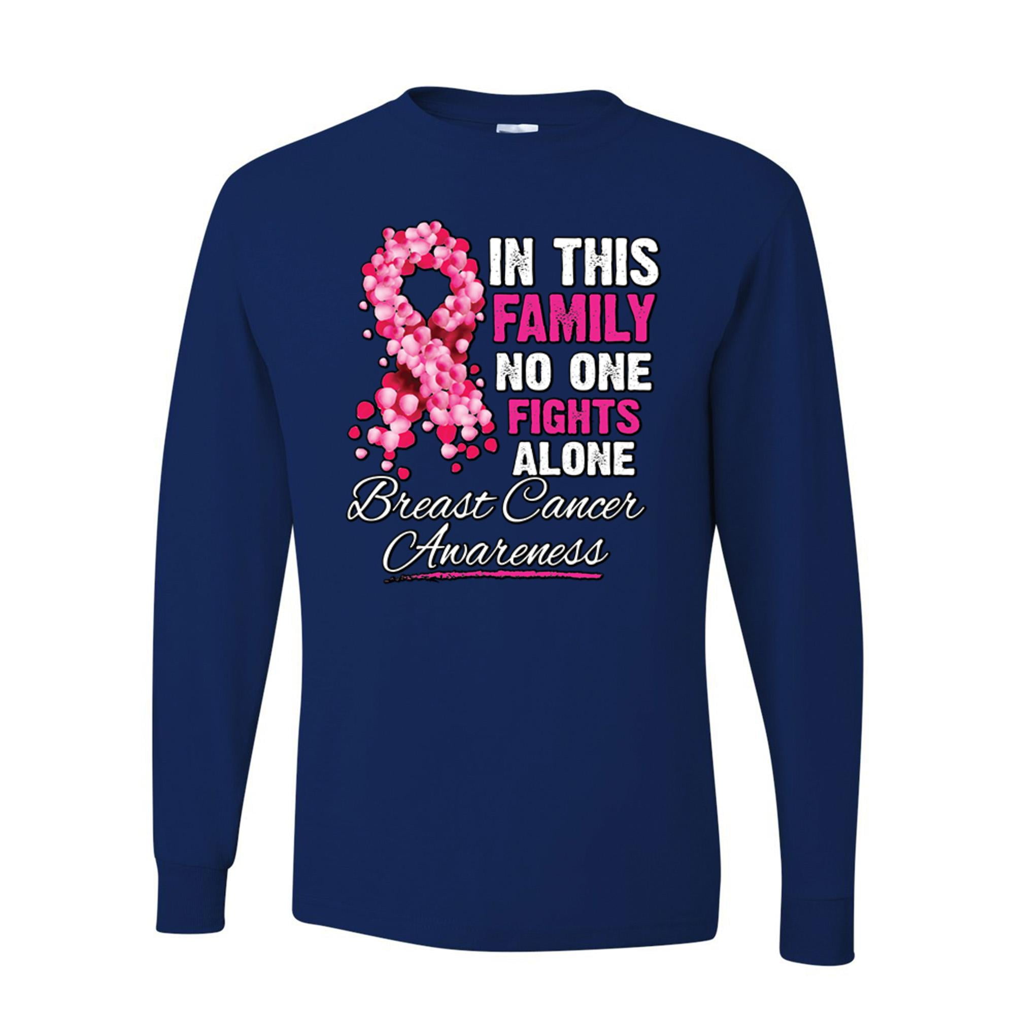 In This Family No One Fights Alone Breast Cancer Awareness Pink Ribbon ...
