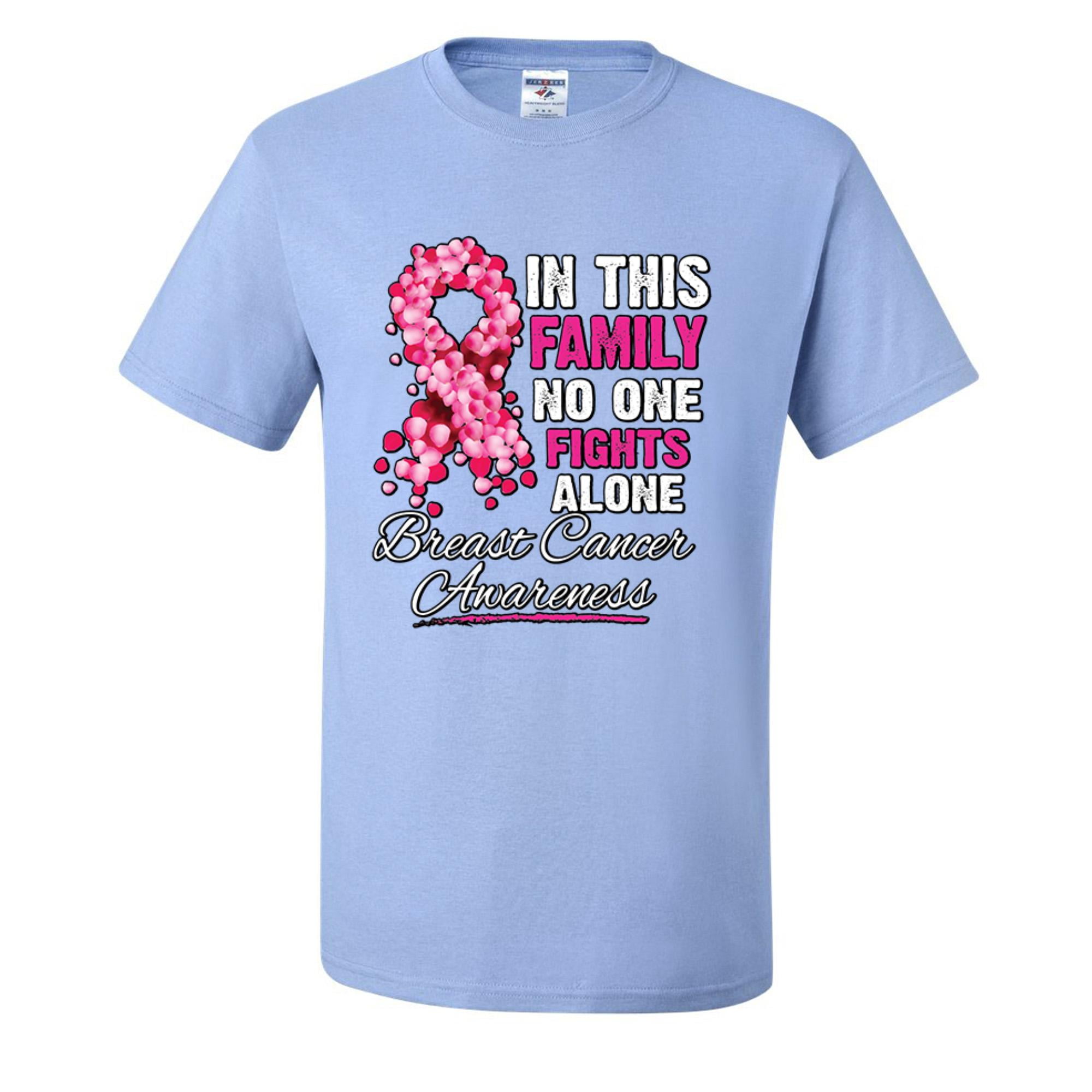 In This Family No One Fights Alone Breast Cancer Awareness Pink Ribbon ...