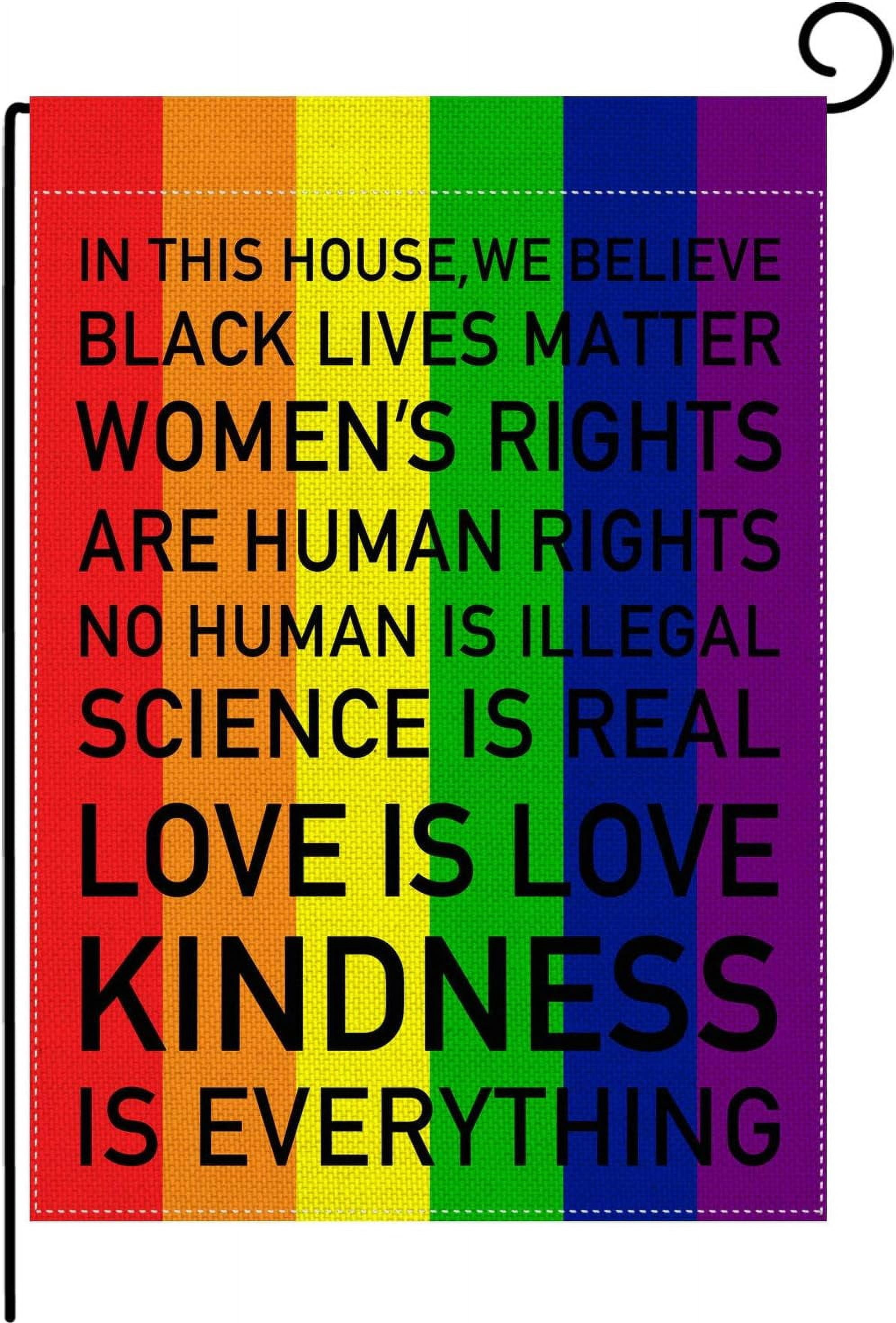 In This House We Believe Rainbow Black Lives Matter Pride Tolerance ...