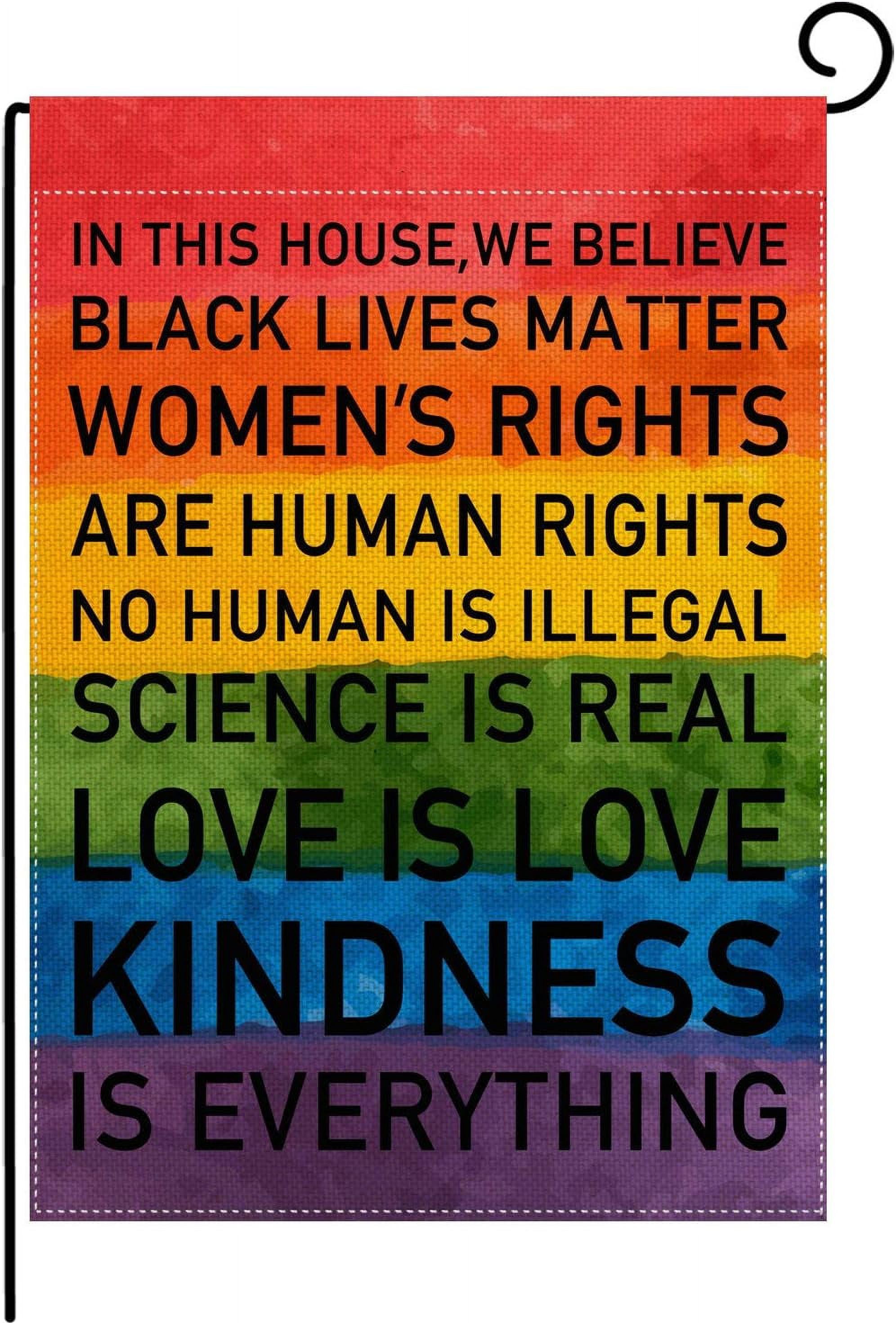 In This House We Believe Rainbow Black Lives Matter Pride Tolerance ...