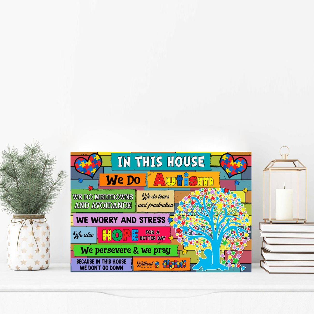 In This House We Do Autism Print Vertical Poster 16 x 24 Inch Poster ...