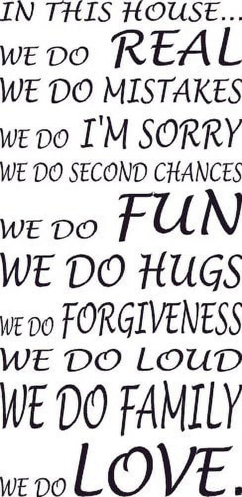 In This House We Do Love, Hugs, Loud, Fun, Family, Forgiveness Vinyl ...