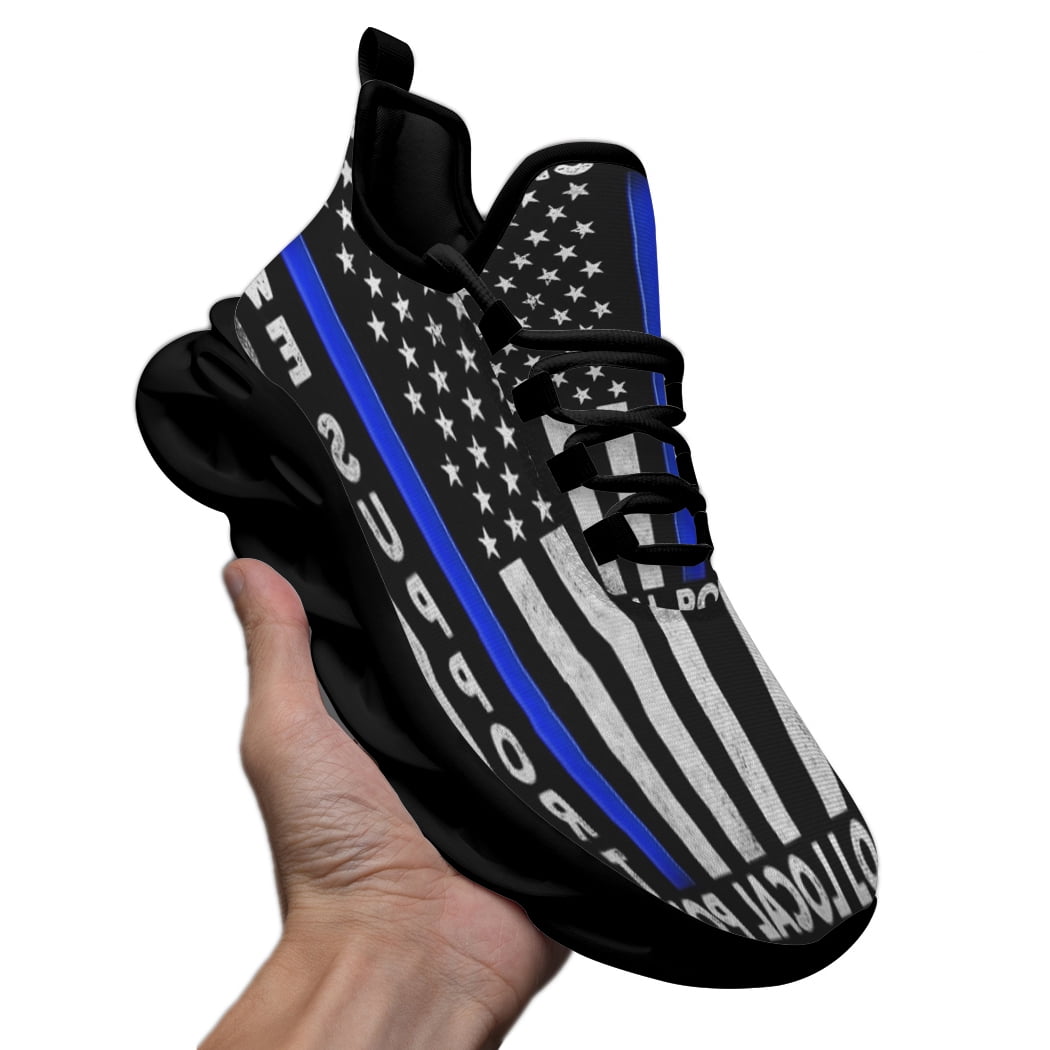 In This House We Support Local Police Shoes Sneakers Black Size 9.5 ...