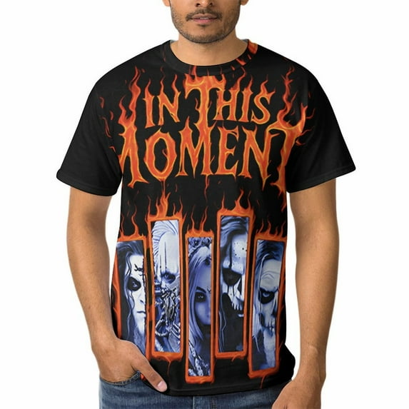 In This Moment Men's Short Sleeve T-Shirt Crew Neck Top XL - Walmart.com