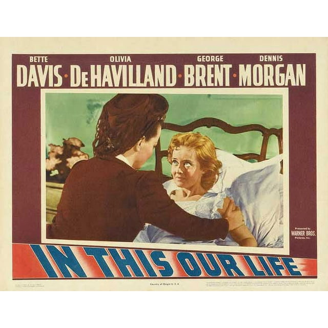 In This Our Life - movie POSTER (Style B) (11" x 14") (1942) - Walmart.com