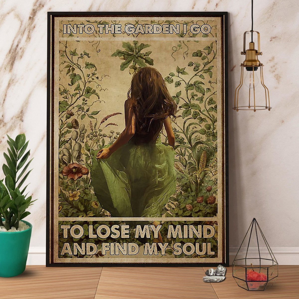 In To The Garden I Go To Lose My Mind Paper Poster No Frame Matte Wall ...