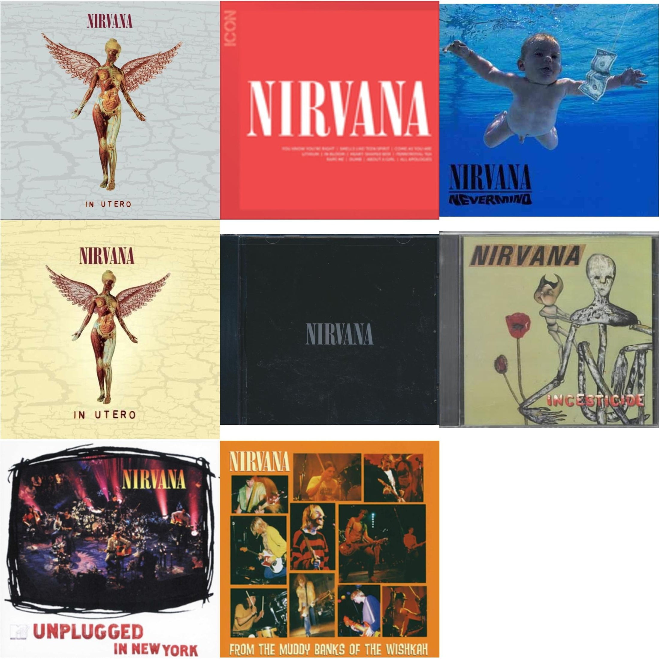 In Utero (30Th Anniversary) (2CD) & Icon & Nevermind & In Utero ...
